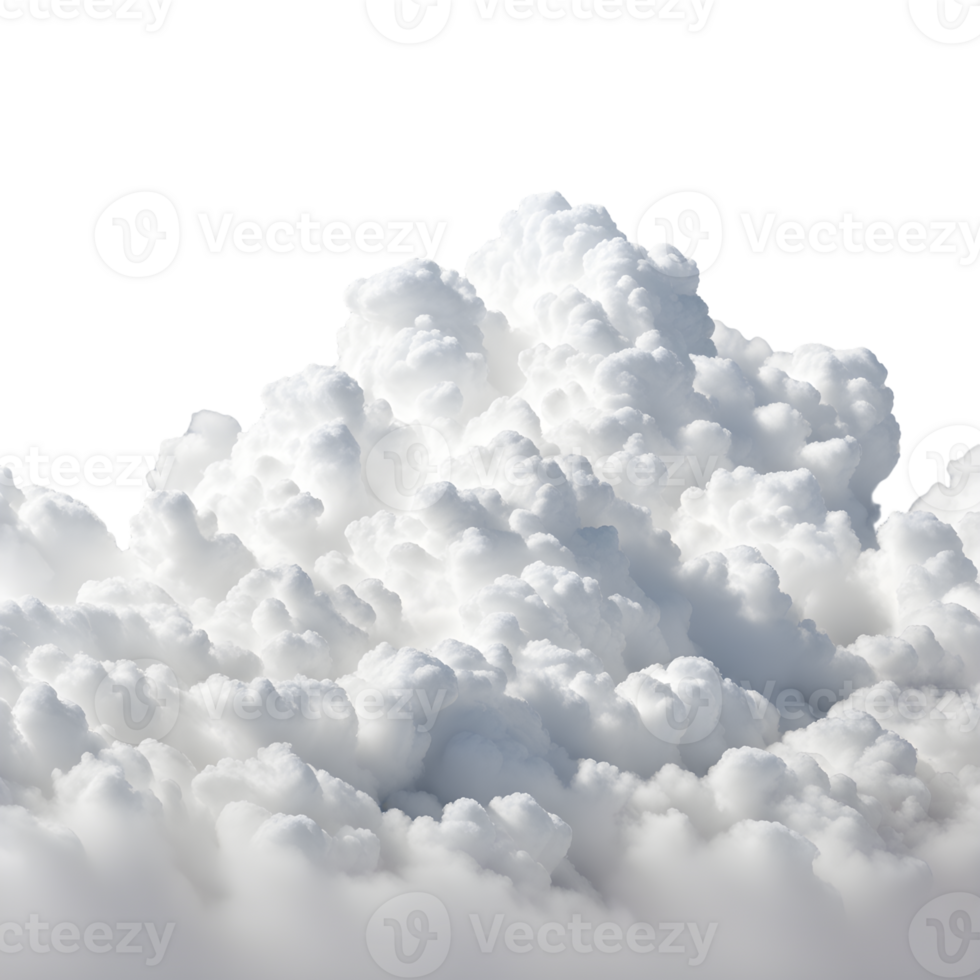 AI generated White Clouds Isolated on Transparent Background 35197692 PNG