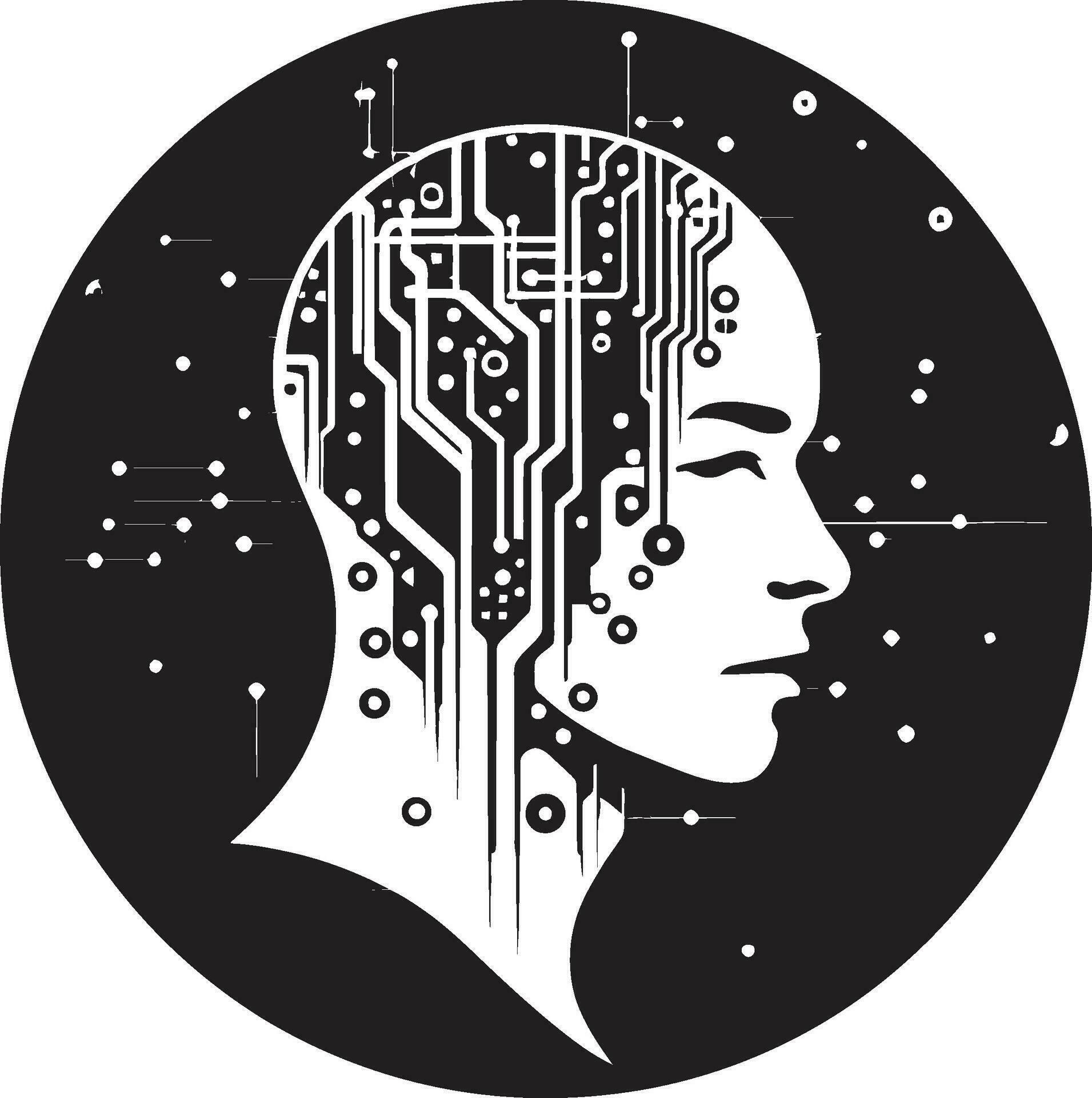 Data Synthesis Logo Design for AI Logic Nexus Hub AI Logo Vector ...