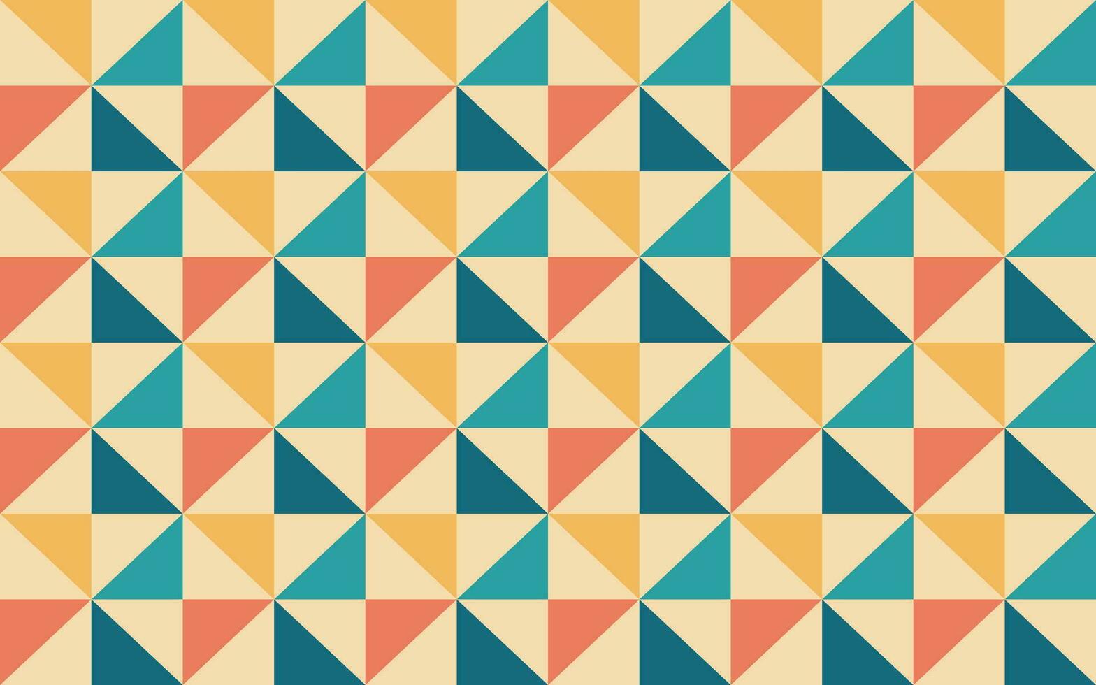 Geometric triangle retro seamless pattern background wallpaper vector ...