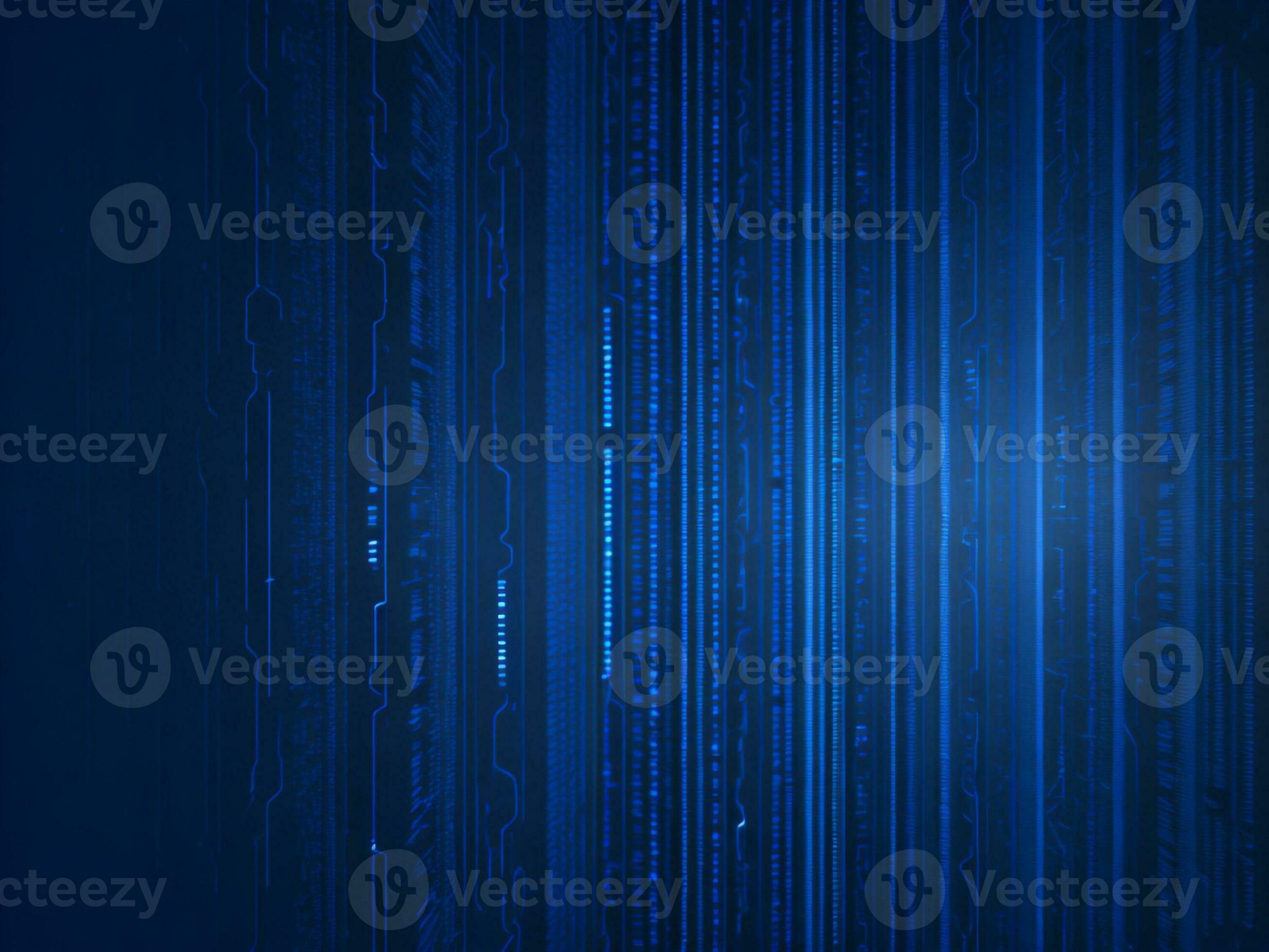 Ai Generated Blue Digital Binary Data On Computer Screen Background Binary Code Background