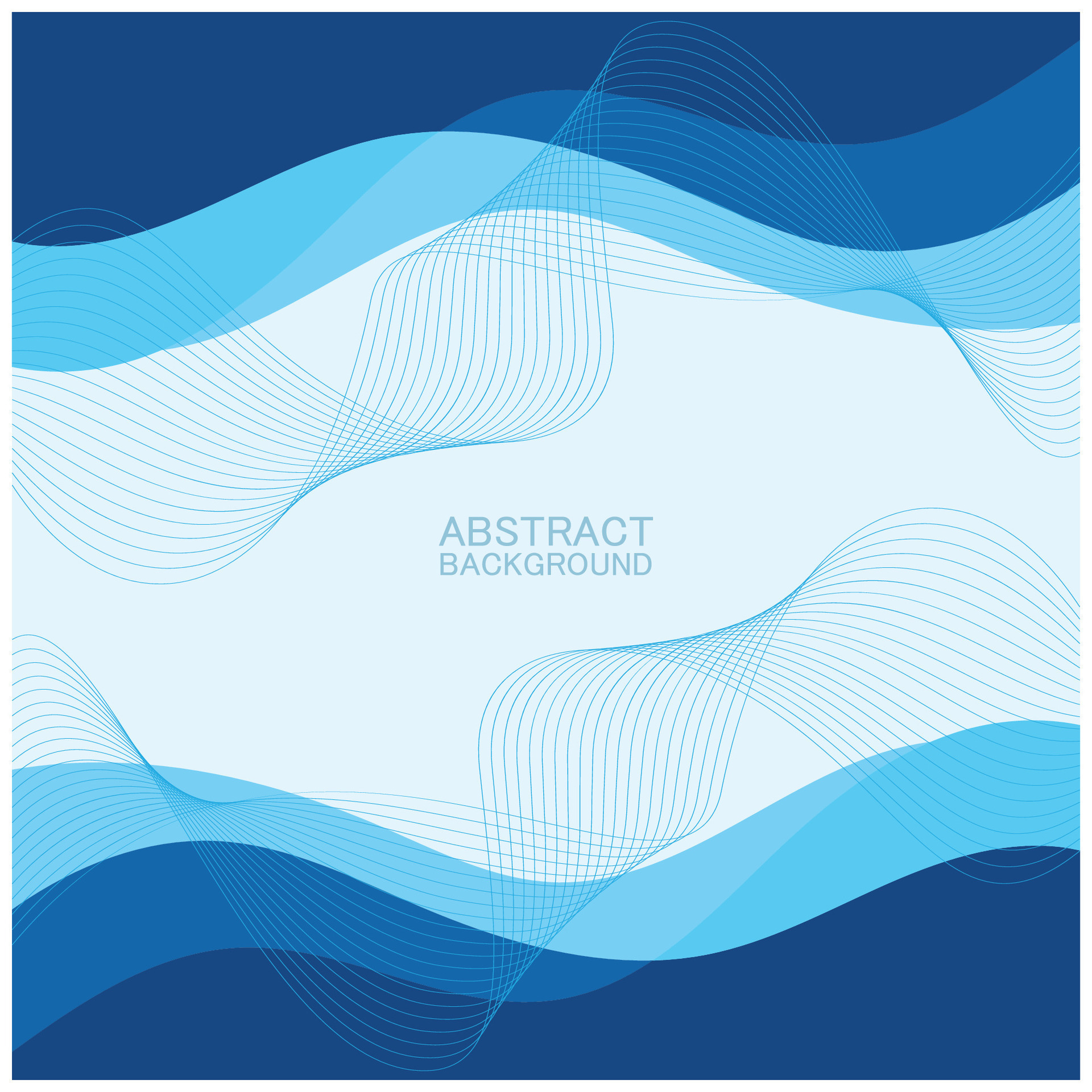 Abstract beach wave background design with blue vector combination ...