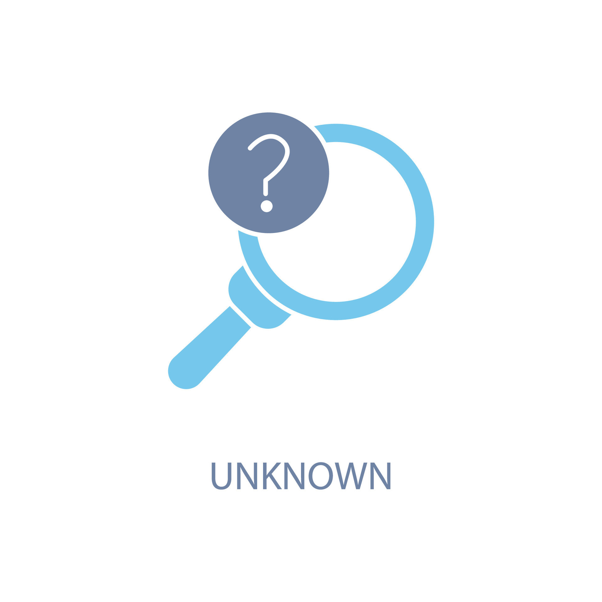 unknown concept line icon. Simple element illustration.unknown concept outline symbol design ...