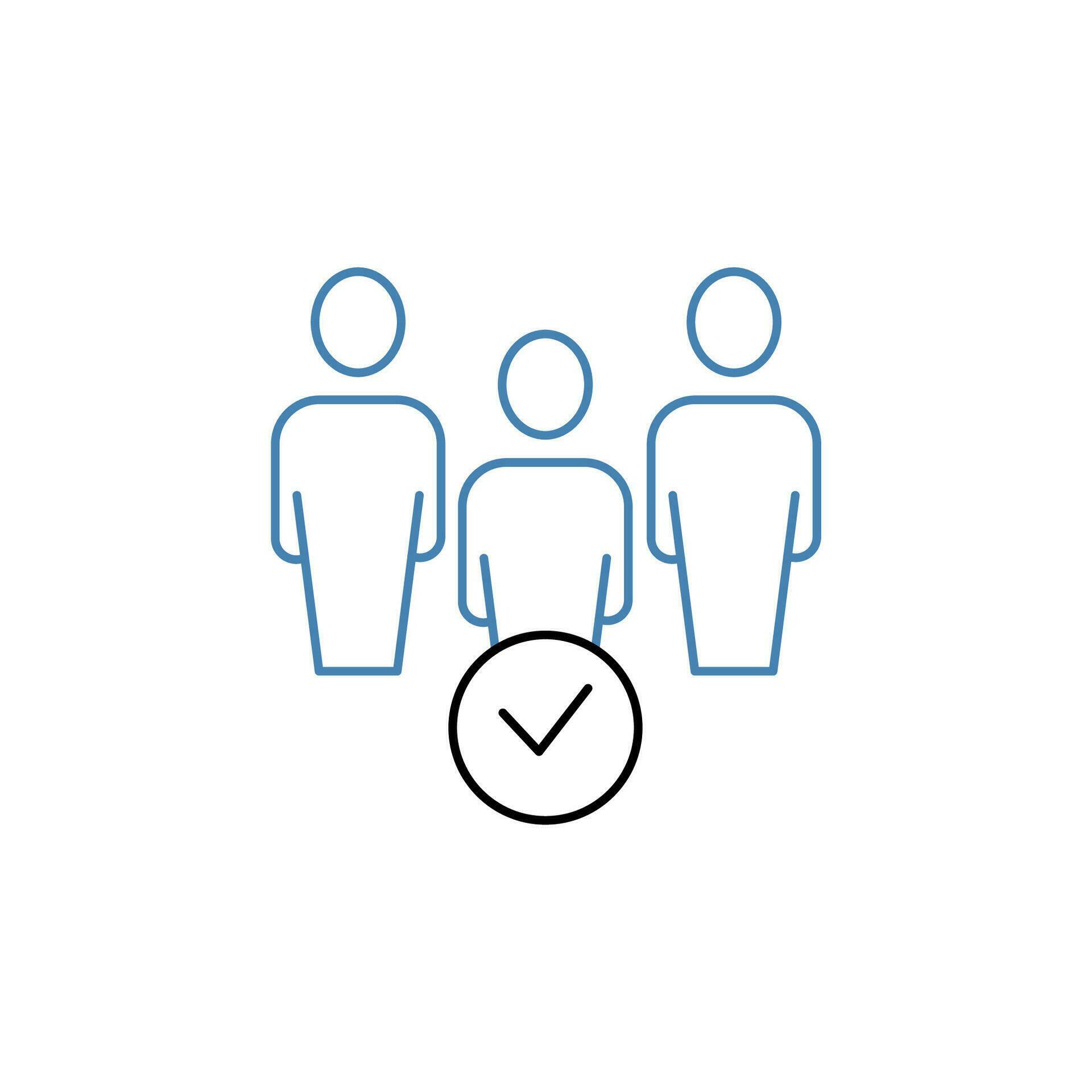 identify concept line icon. Simple element illustration.identify concept outline symbol design ...