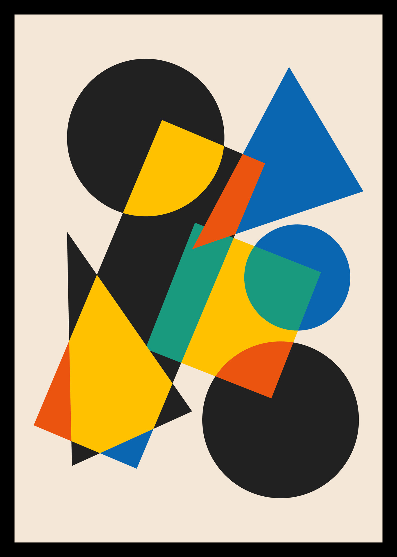 Minimal retro geometric design posters. Contemporary art wall ...