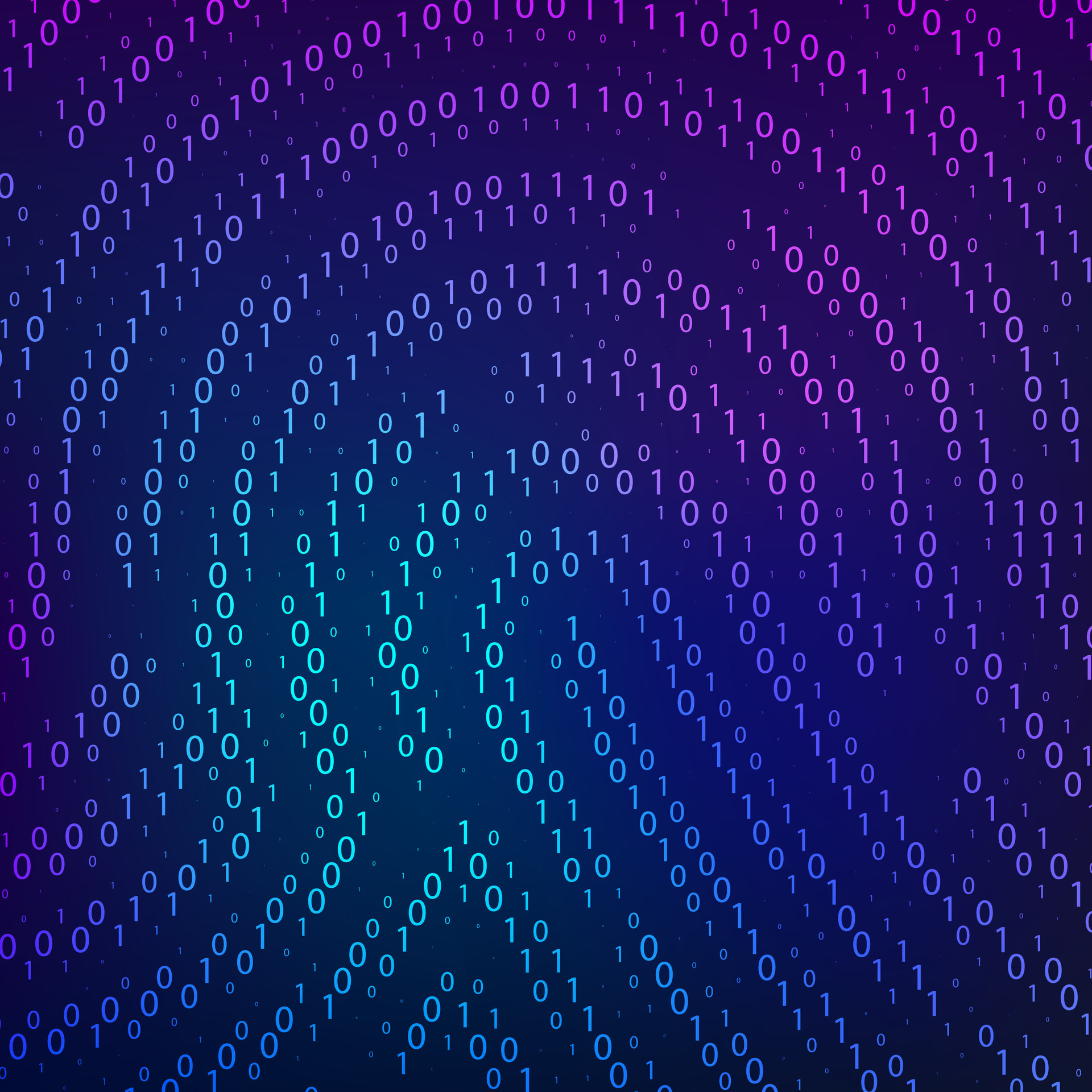 Binary Code Biometric Data By Fingerprint Shape Cyber Security