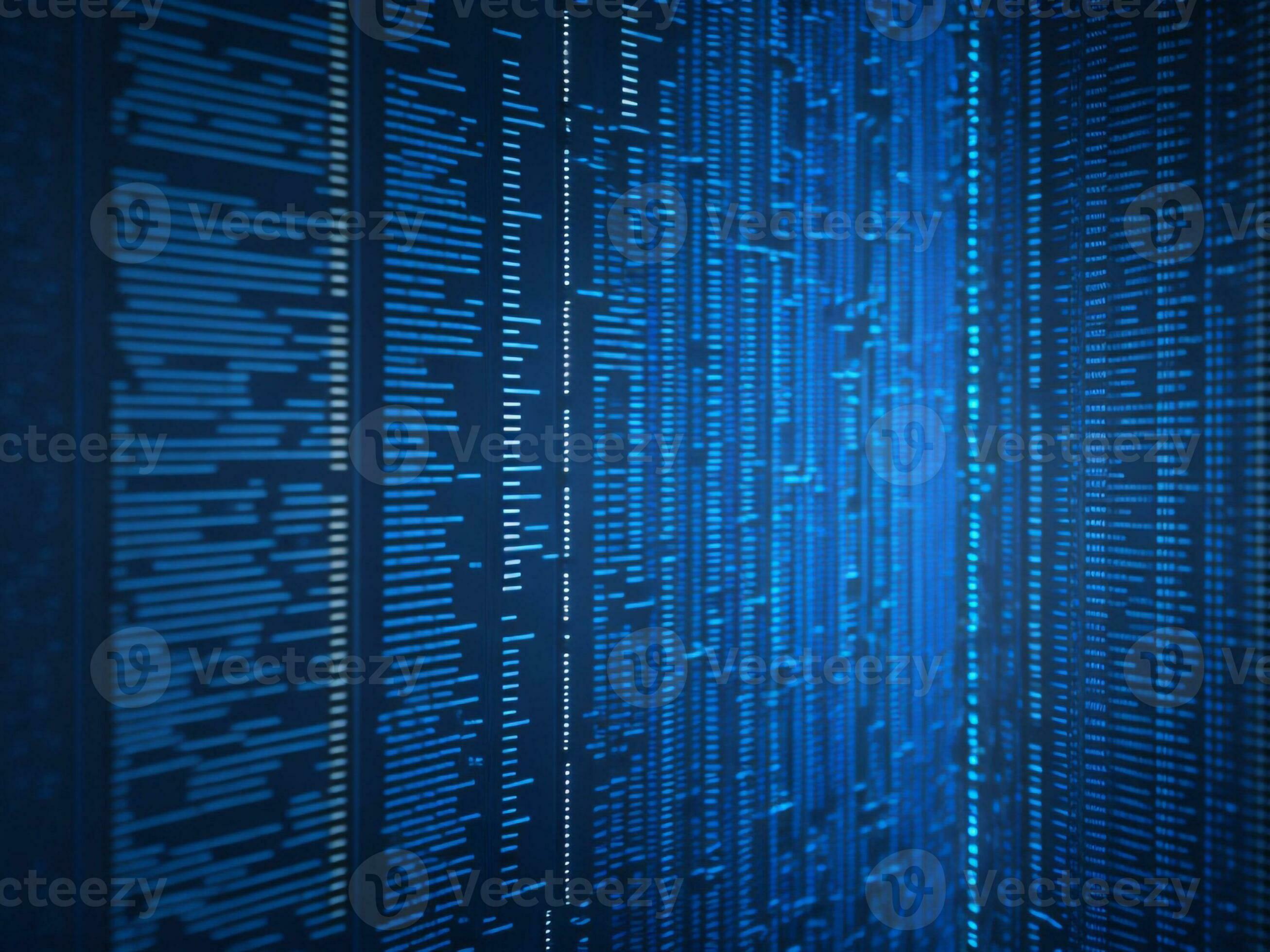 AI generated Digital Cyberspace with Particles and Digital Data Network Connections. High Speed ...