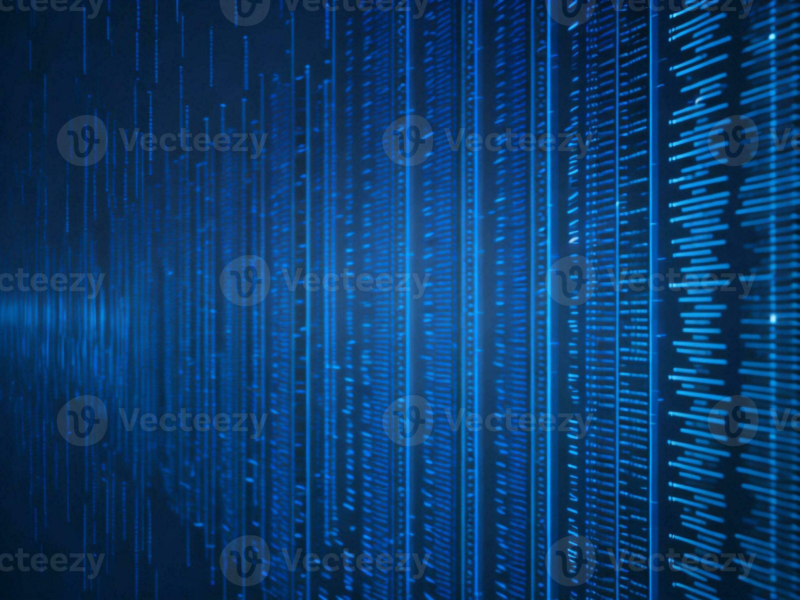 AI generated Digital Cyberspace with Particles and Digital Data Network Connections. High Speed ...