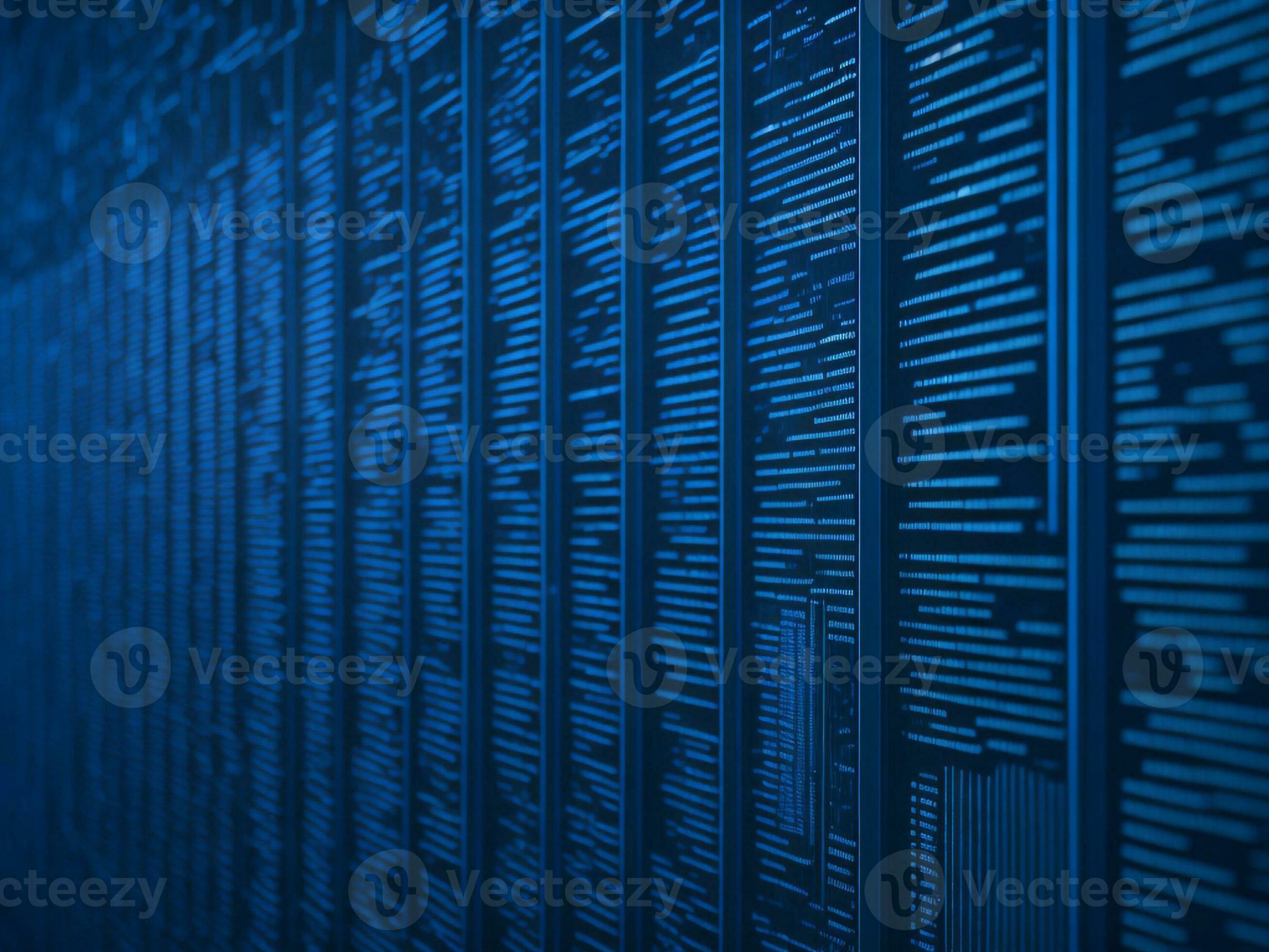 AI generated Digital Cyberspace with Particles and Digital Data Network Connections. High Speed ...