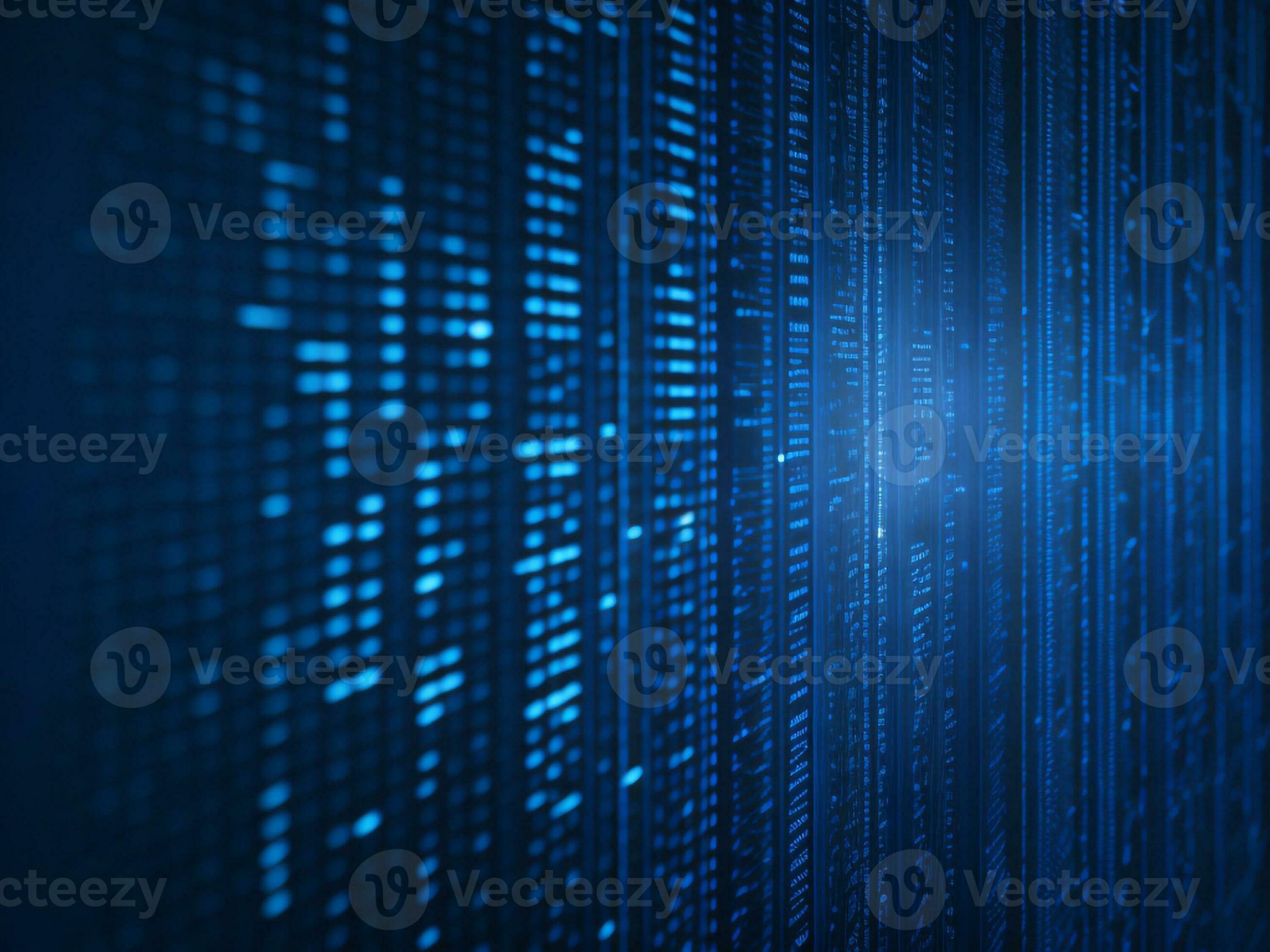 AI generated Digital Cyberspace with Particles and Digital Data Network Connections. High Speed ...