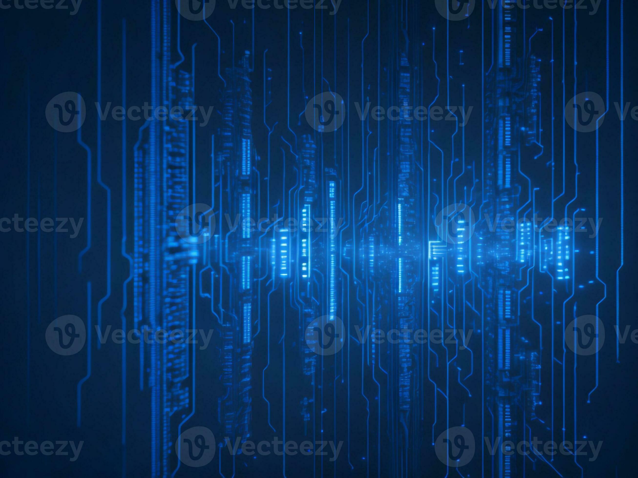 AI generated Digital Cyberspace with Particles and Digital Data Network Connections. High Speed ...