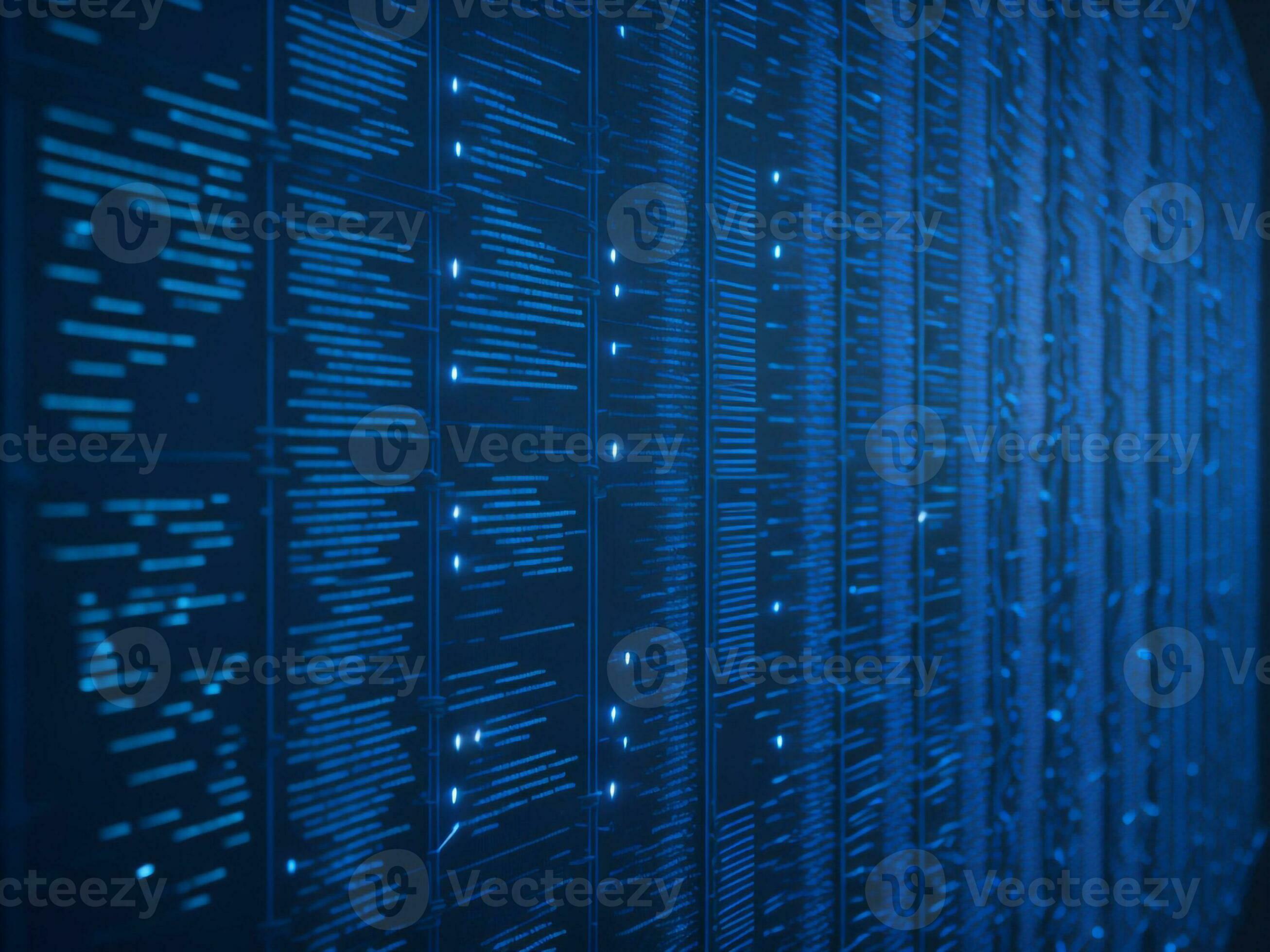 Ai Generated Digital Cyberspace With Particles And Digital Data Network Connections High Speed