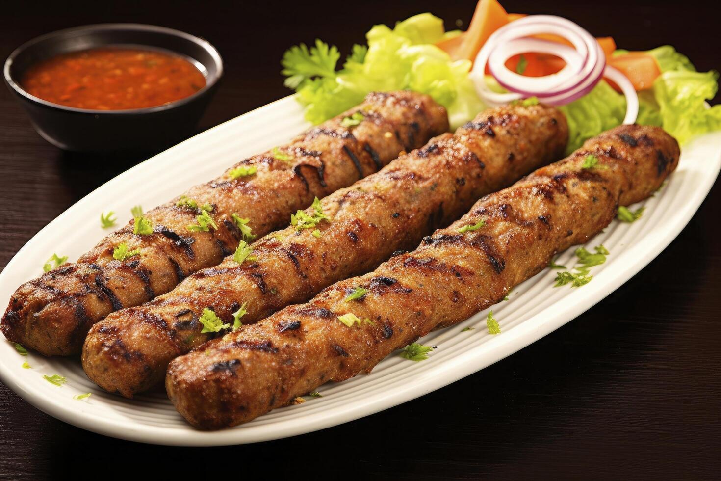 AI generated Tasty seekh kabab. AI Generated. 35232201 Stock Photo at ...