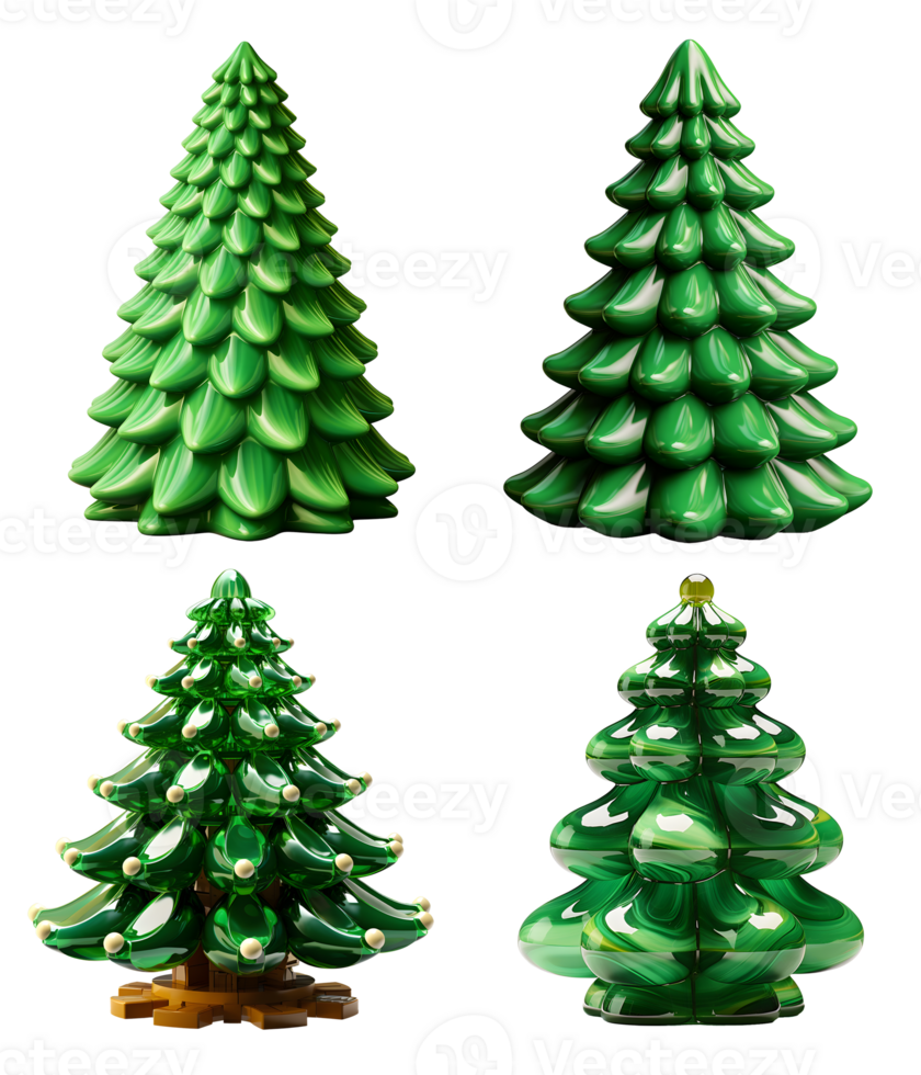 3d Christmas Tree Icon 35235327 Png