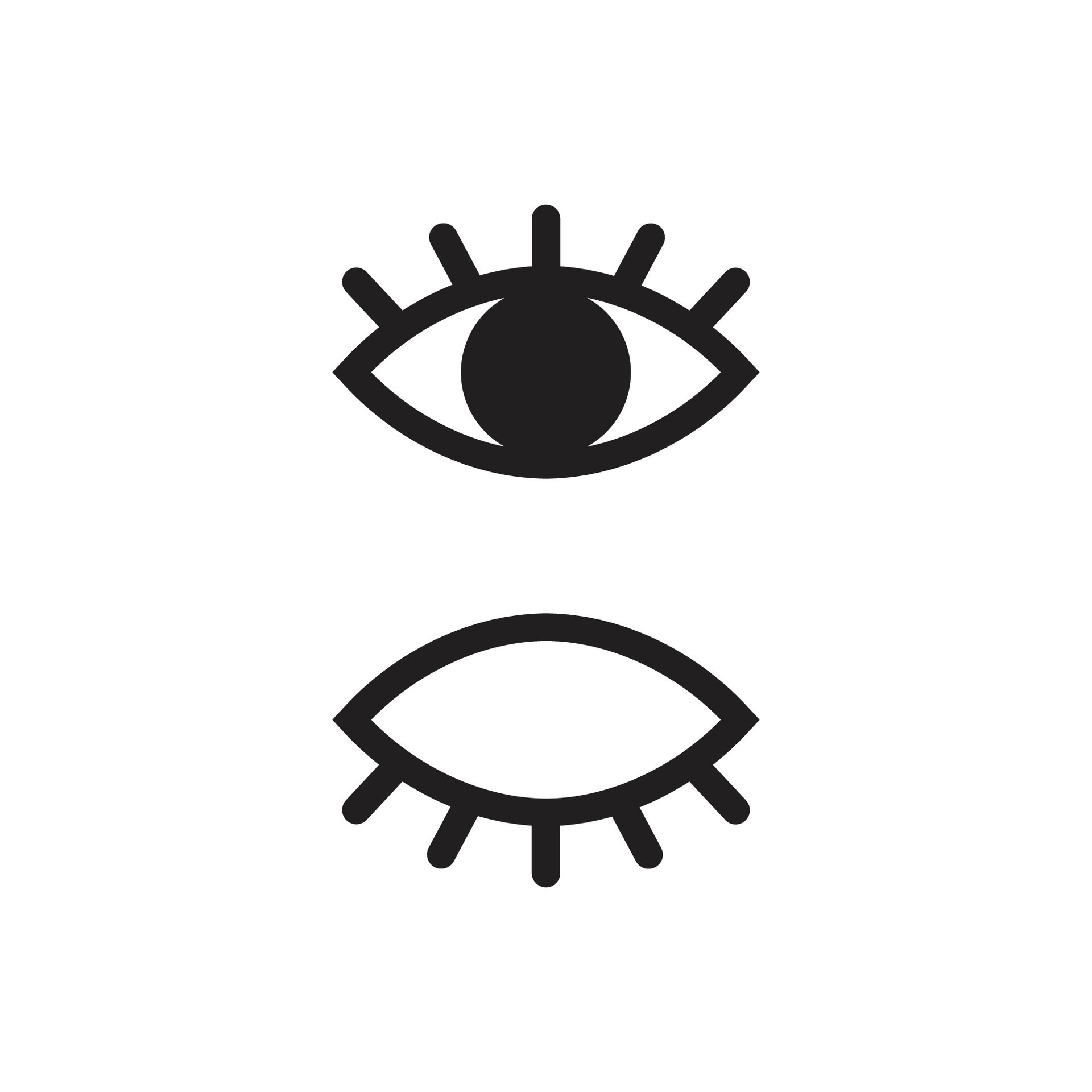 Visible And Not Visible Icon Illustration Design Visible Invisible Icon Symbol 35238120 Vector
