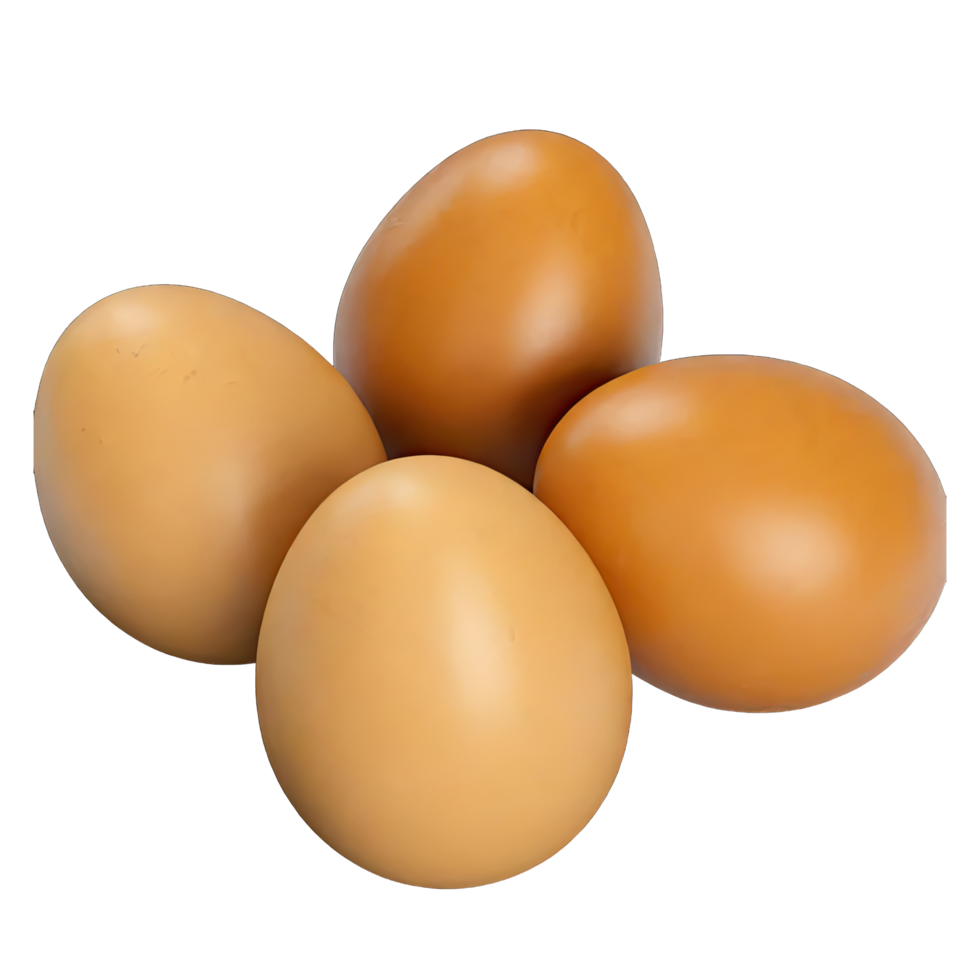AI generated Four eggs on transparent background 35243120 PNG