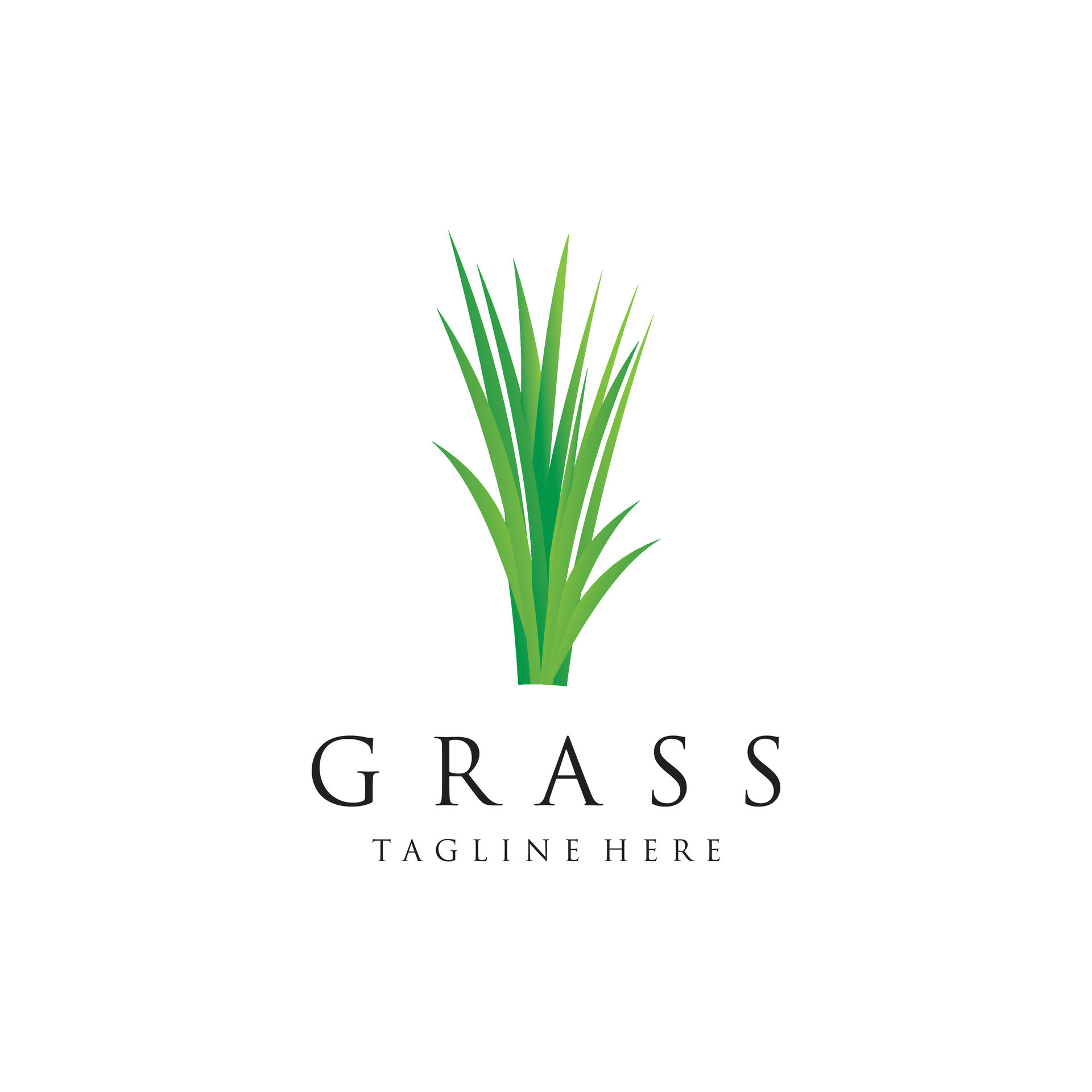 Grass Logo Design Template Vector Illustration With Creative Idea 35250814 Vector Art At Vecteezy
