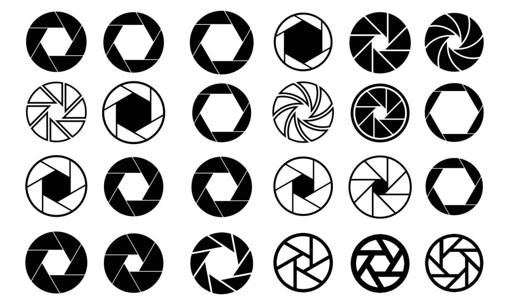 Camera Shutter Icon Shape Collection 35252815 Vector Art At Vecteezy