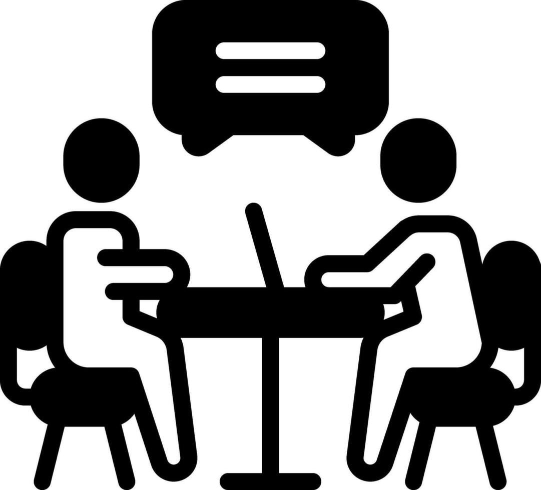 solid icon for interview 35265662 Vector Art at Vecteezy