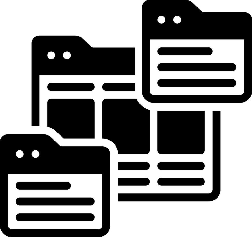 solid icon for framework 35265695 Vector Art at Vecteezy