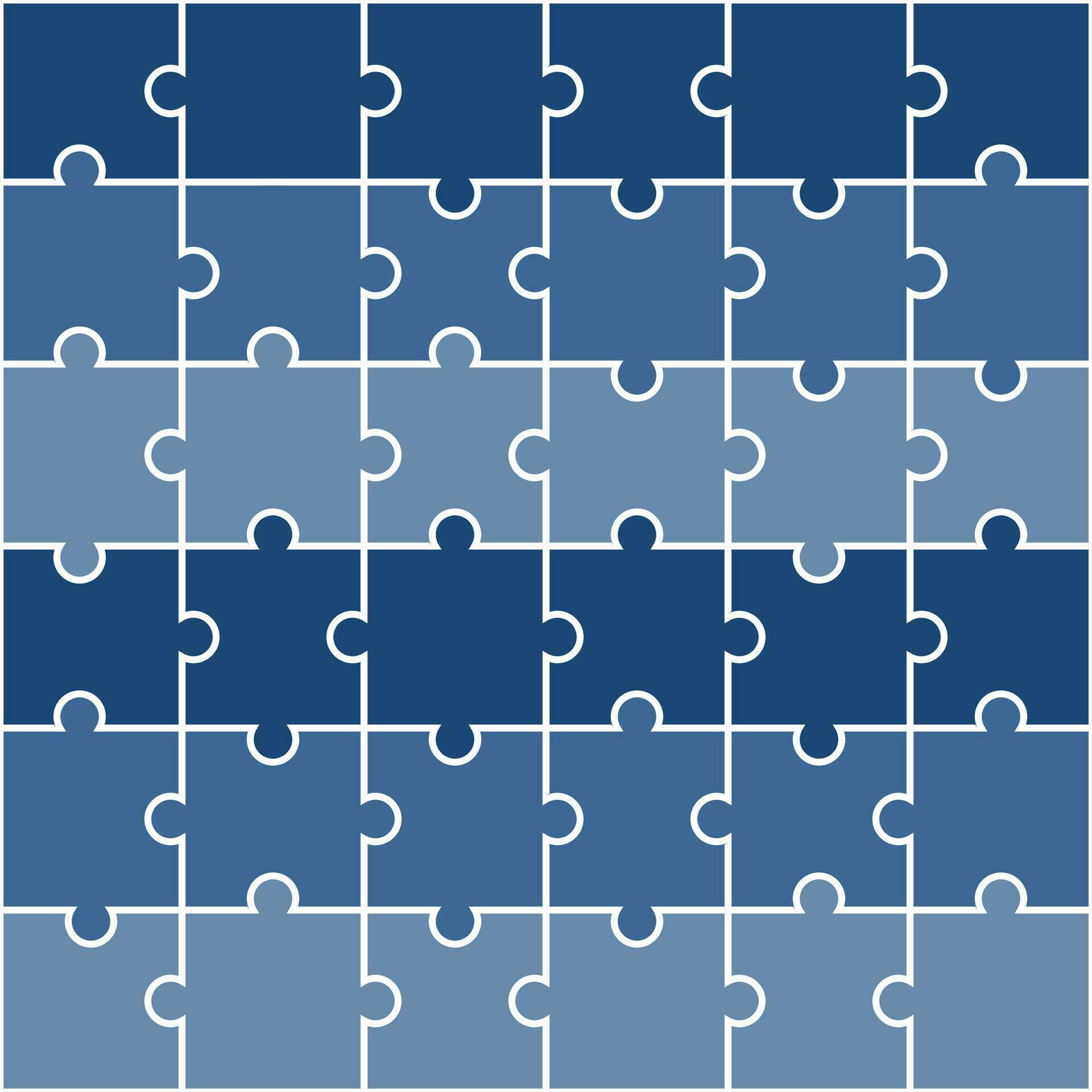 Navy Blue Shade Jigsaw Pattern Jigsaw Line Pattern Jigsaw Seamless Pattern Decorative