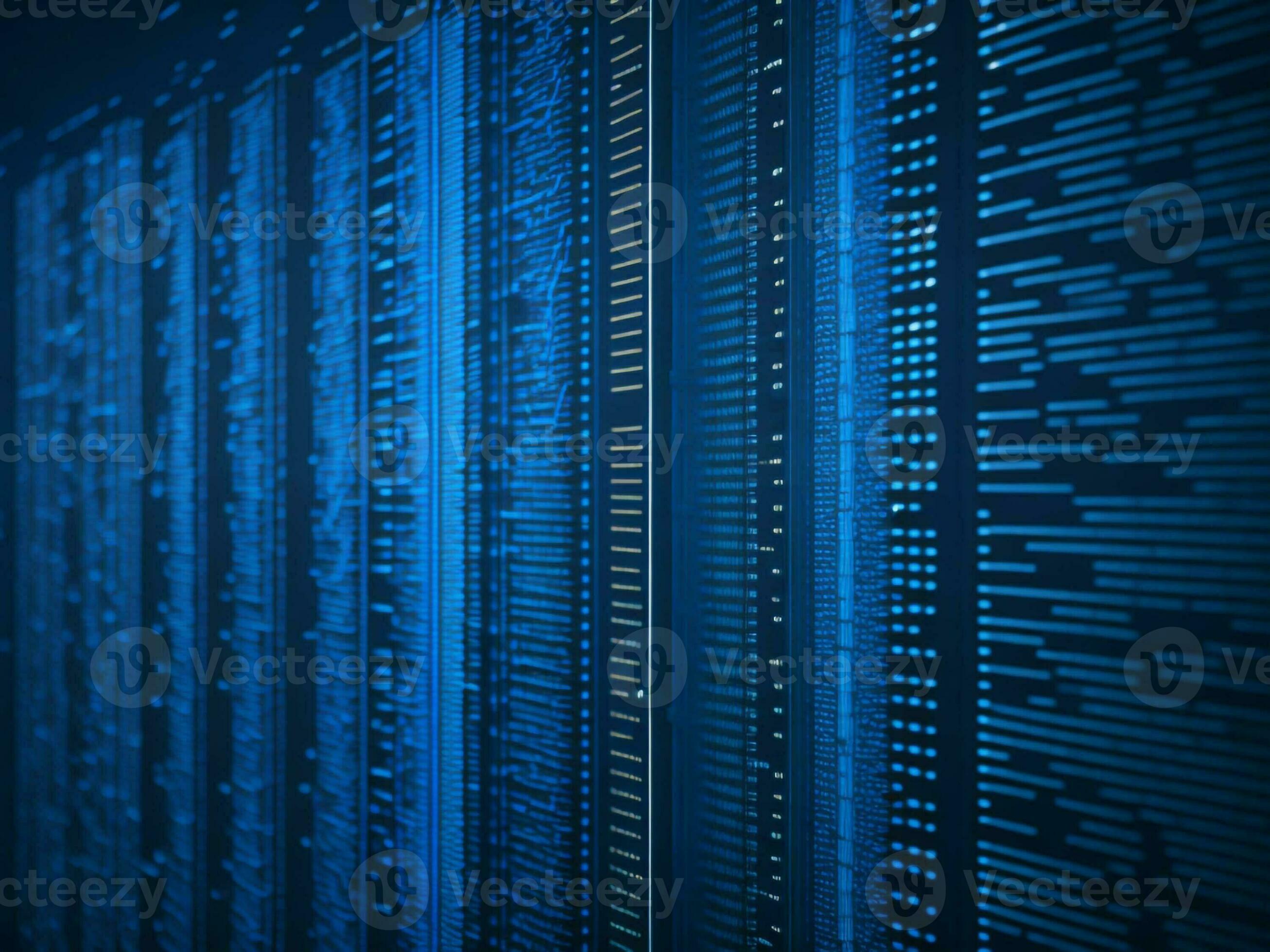 AI generated Digital Cyberspace with Particles and Digital Data Network Connections. High Speed ...