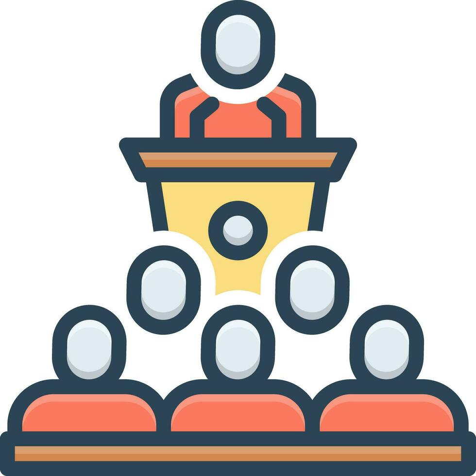 color icono para congreso 35267431 Vector en Vecteezy