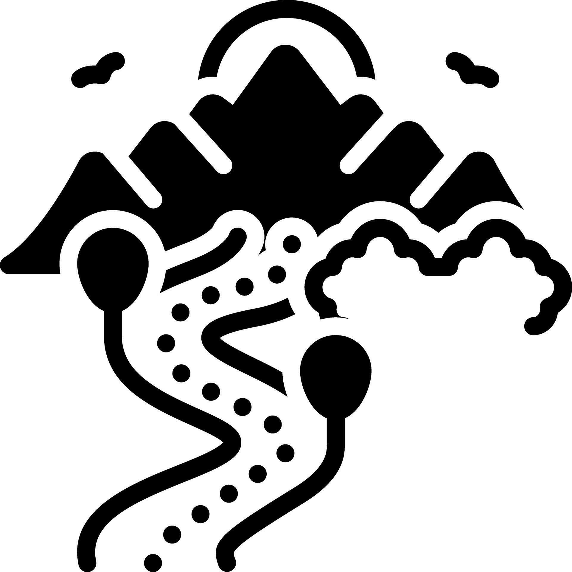 solid icon for trails 35267878 Vector Art at Vecteezy