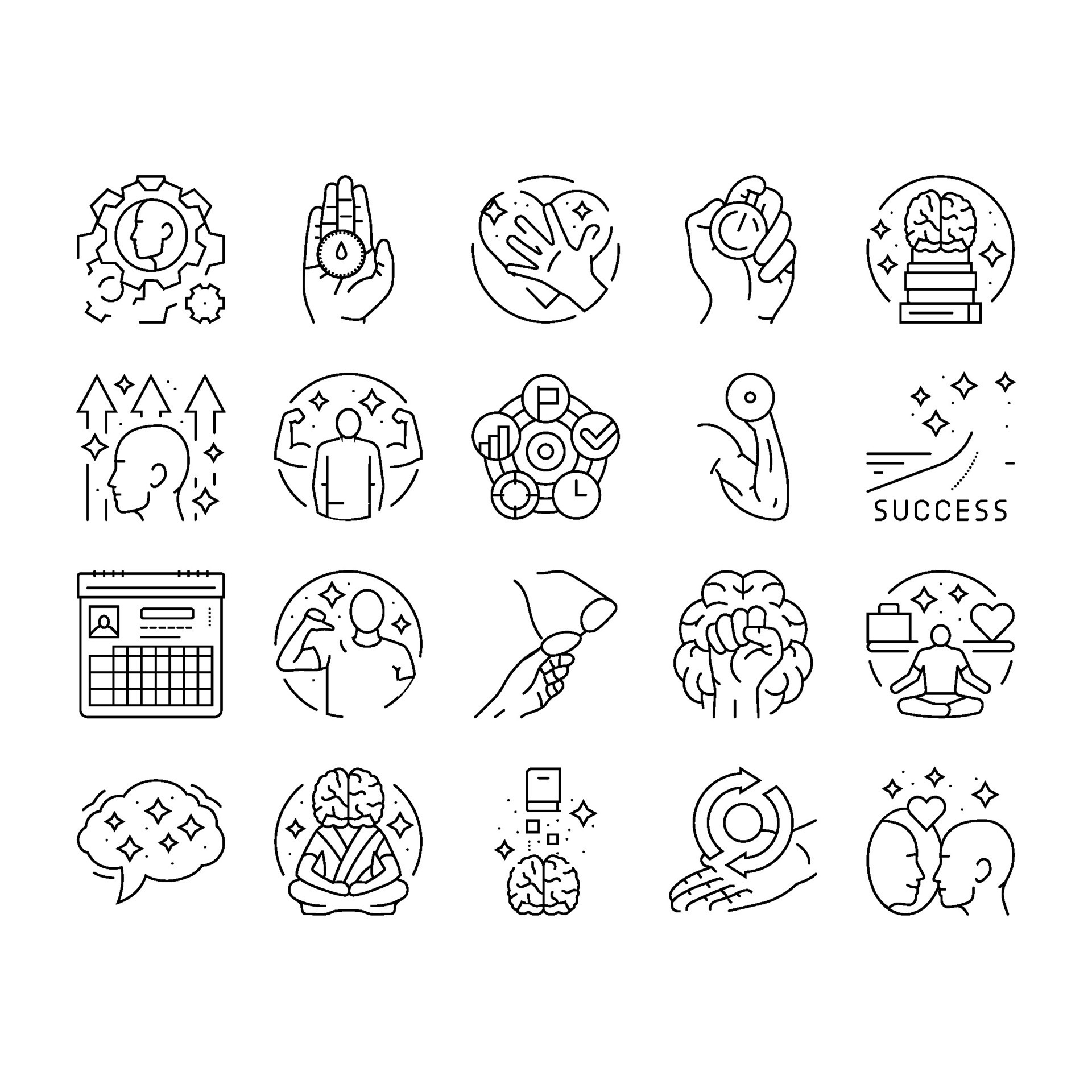 motivation human success icons set vector 35268461 Vector Art at Vecteezy motivation human success icons set vector 35268461 Vector Art at Vecteezy