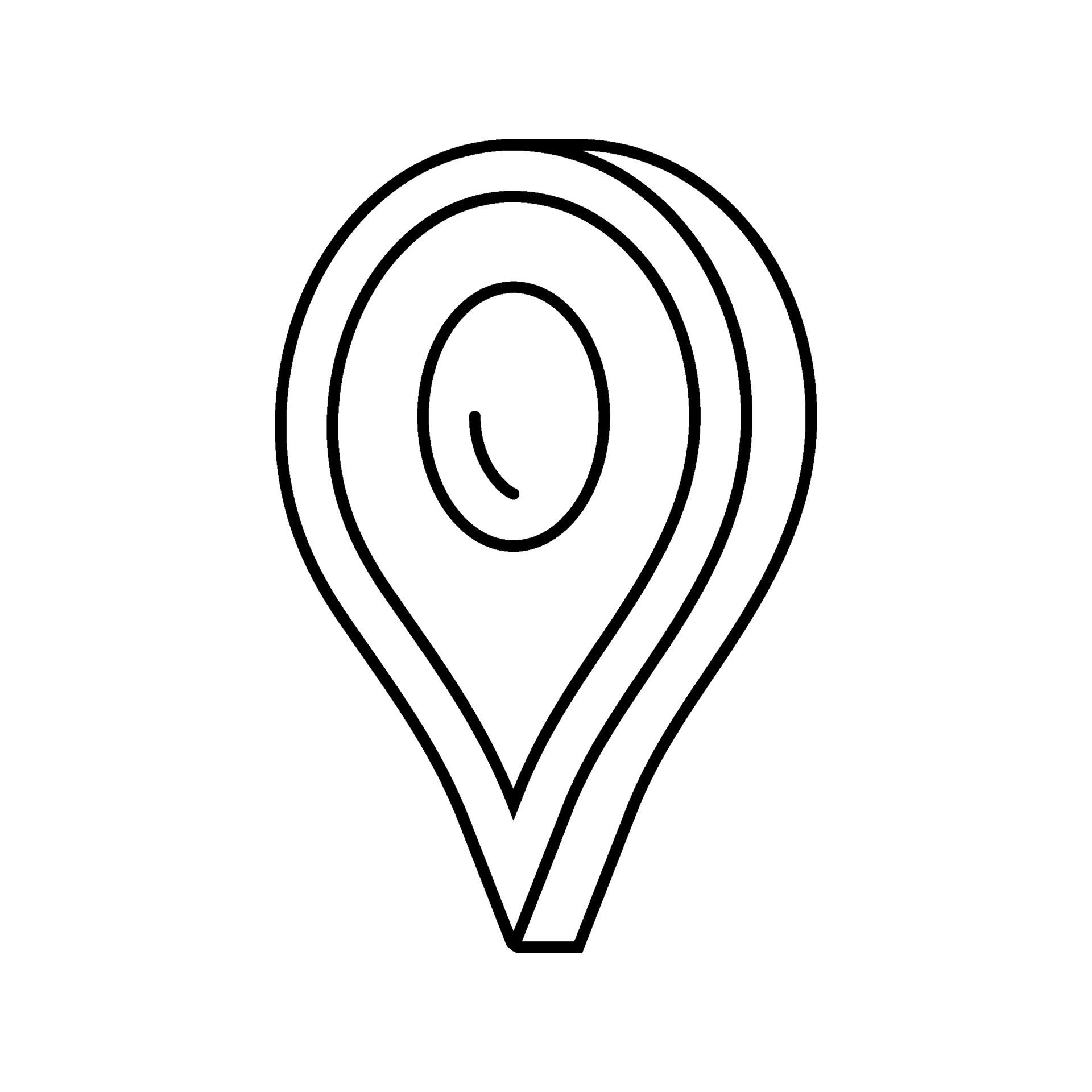 Red Pointer Map Location Line Icon Vector Illustration 35268617 Vector