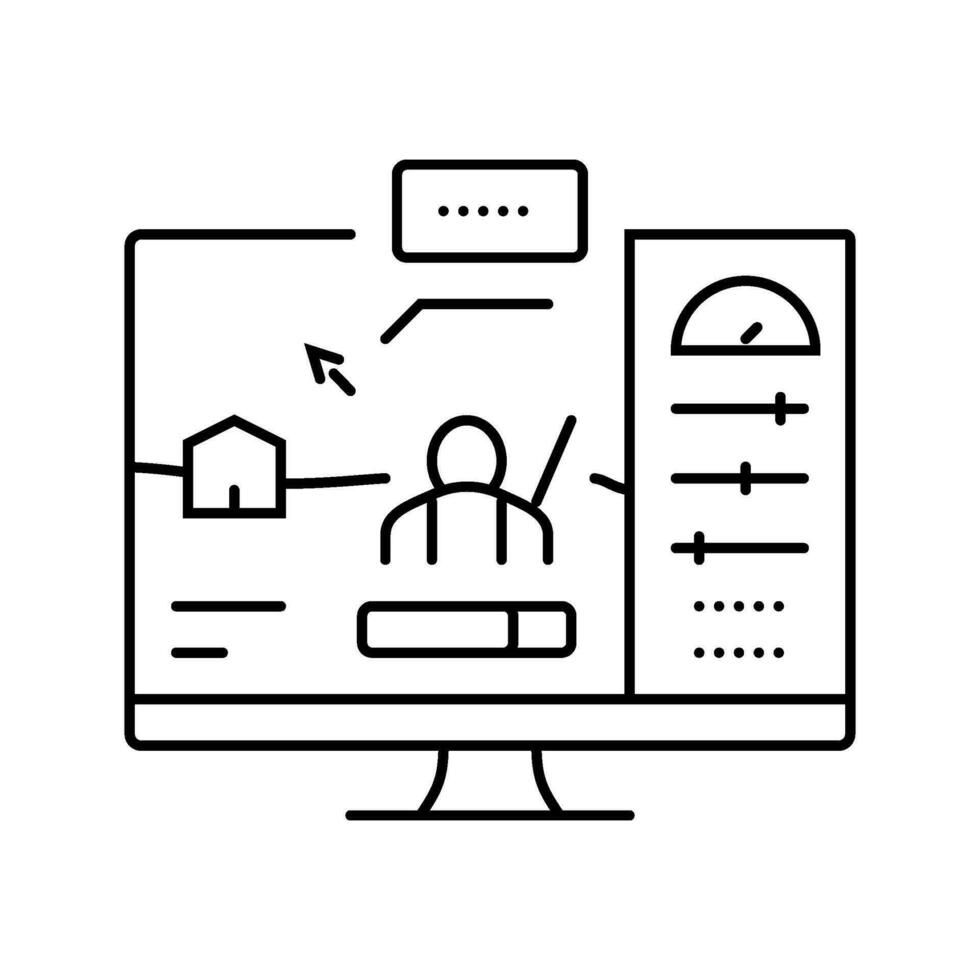 testing game development line icon vector illustration 35268858 Vector ...