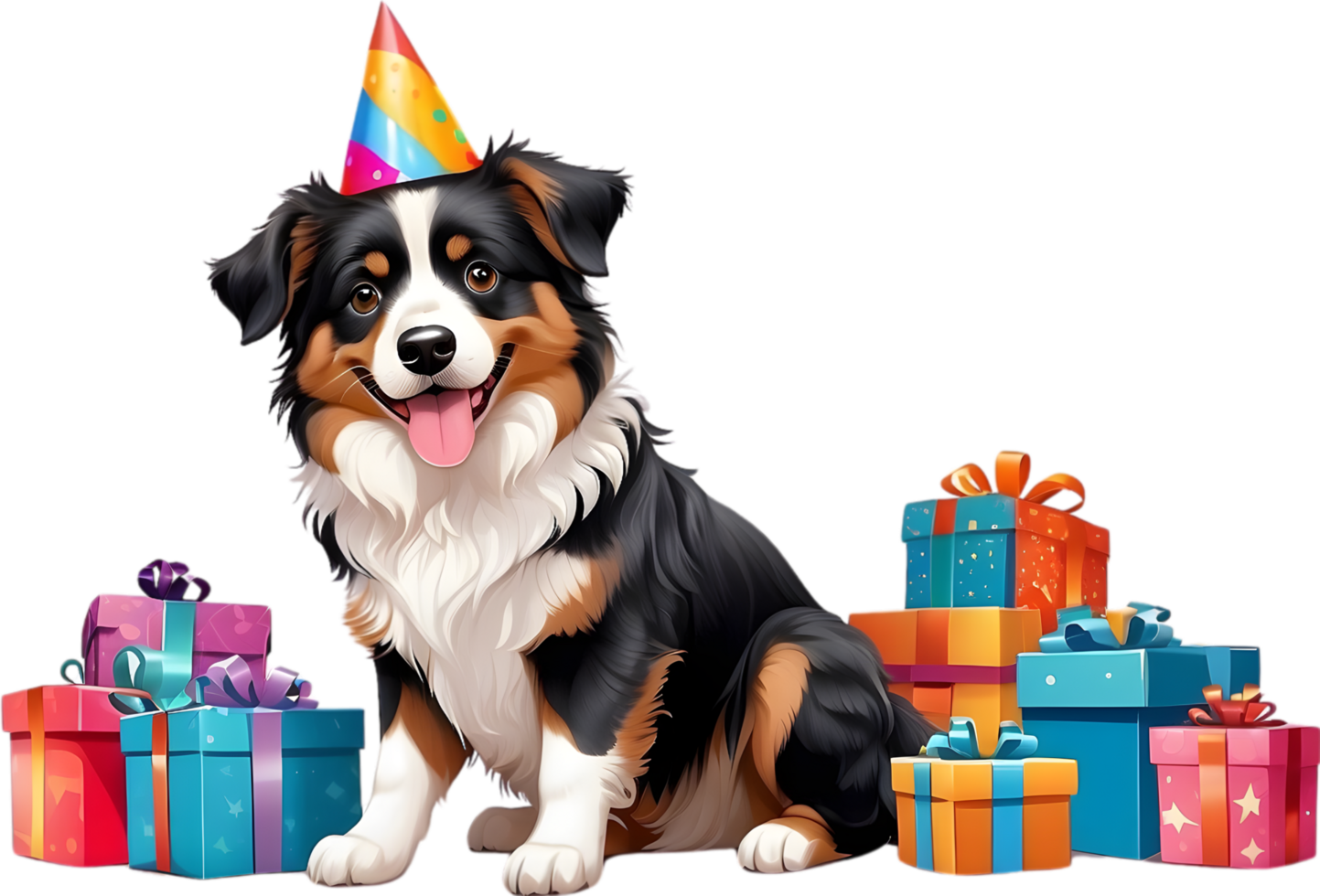 Ai Gerado Feliz Aniversário Cachorro Desenho Animado Png 35269222 Png