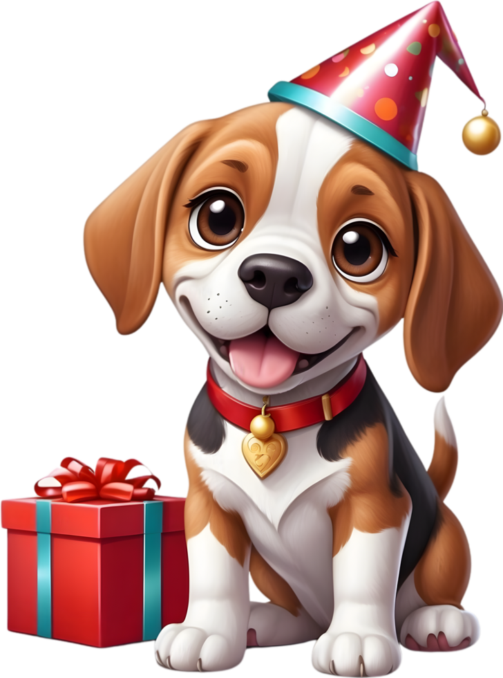 Ai Gerado Feliz Aniversário Cachorro Desenho Animado Png 35269548 Png