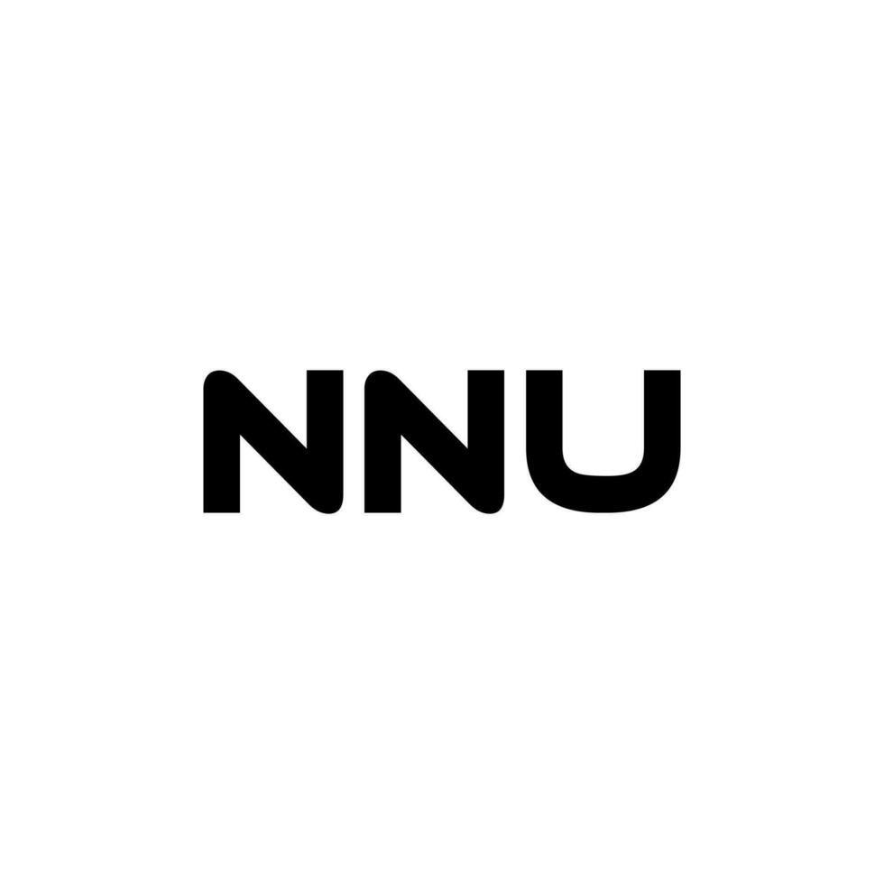 nnu letra logo diseño, inspiración para un único identidad. moderno elegancia y creativo diseño ...