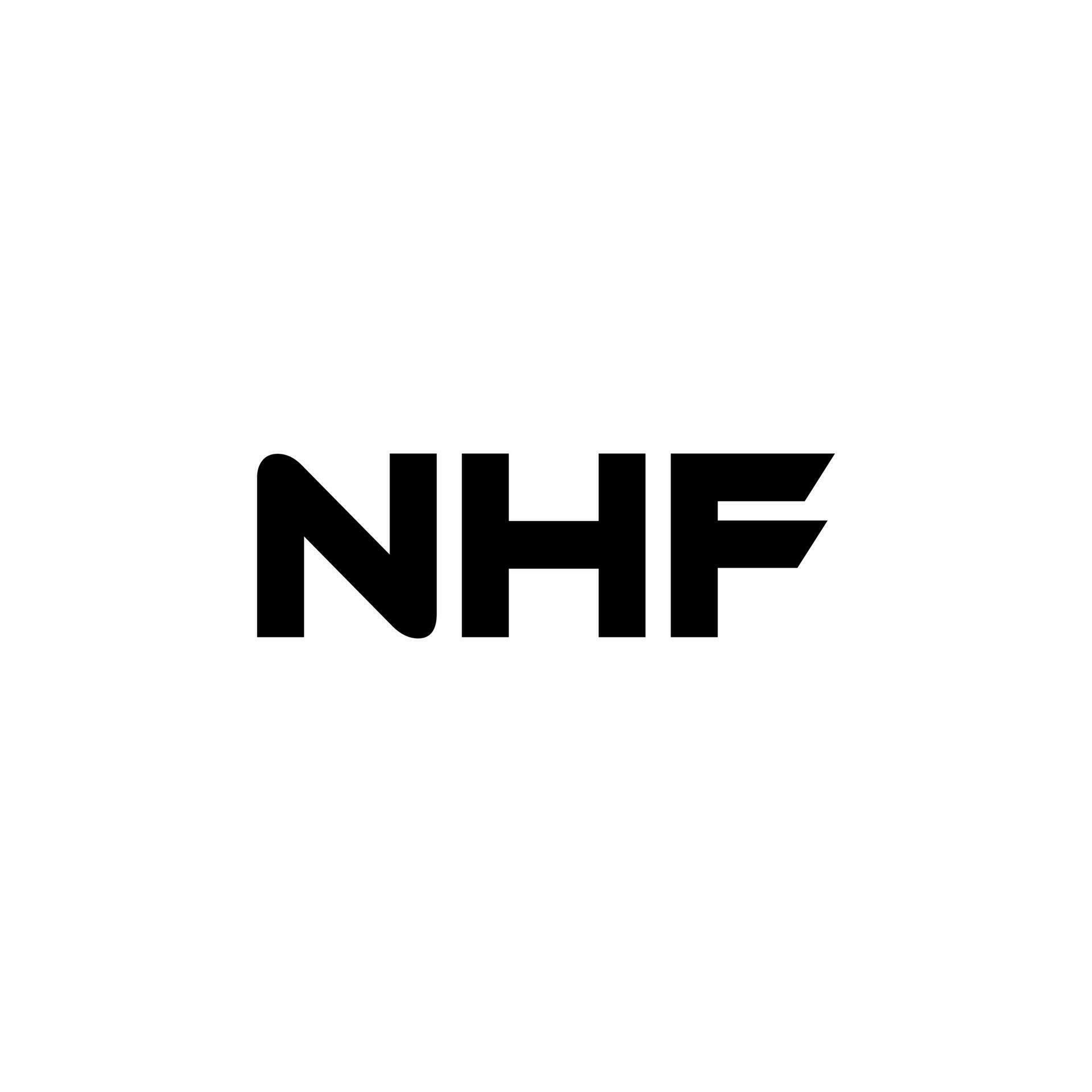 NHF Letter Logo Design, Inspiration for a Unique Identity. Modern Elegance and Creative Design ...