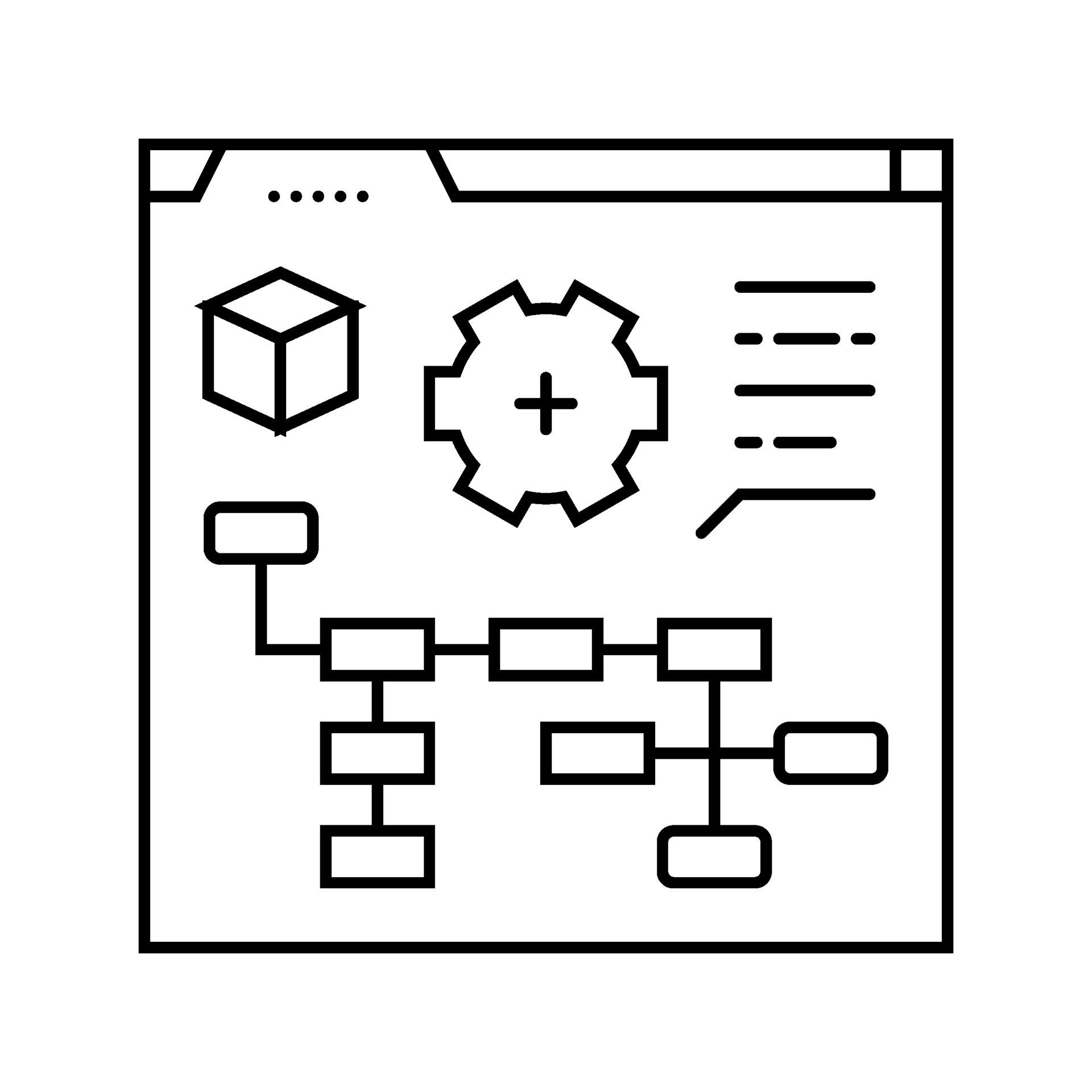 Process Modeling Analyst Line Icon Vector Illustration 35271114 Vector