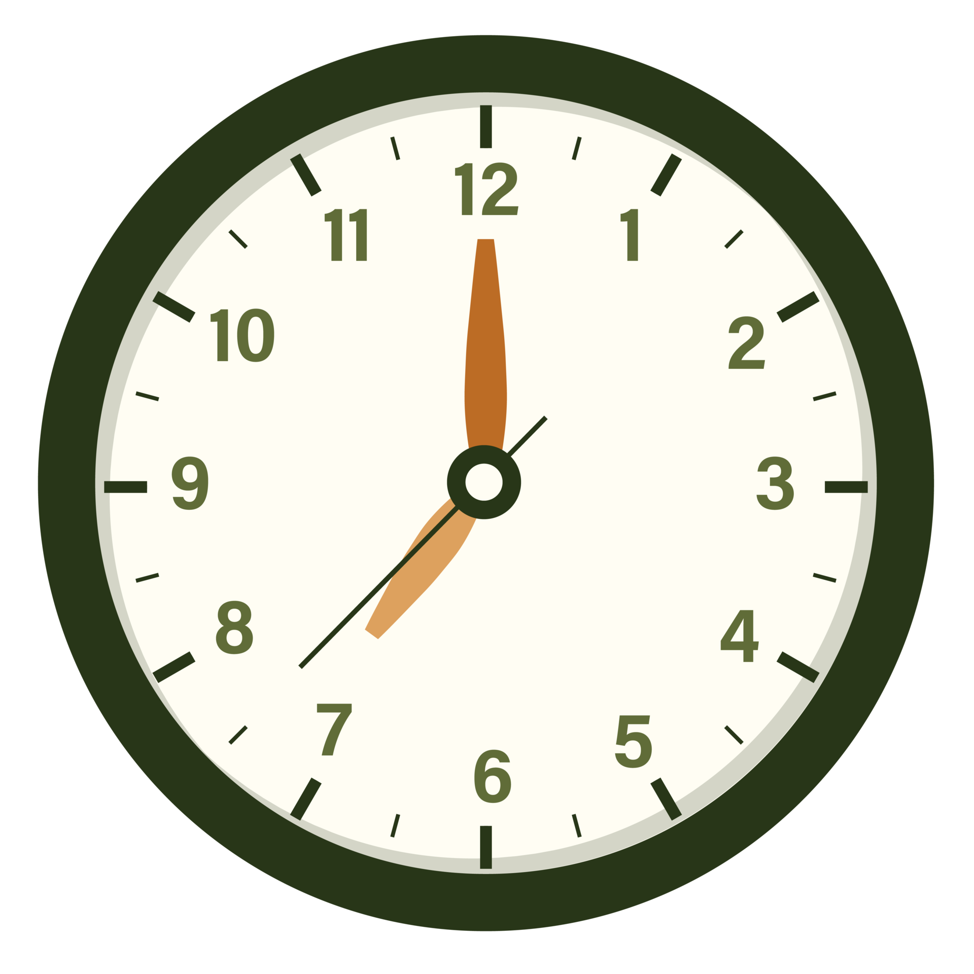 Wall Analog Clock Design Show at 7 o'clock, Time and Clock Illustration ... Wall Analog Clock Design Show at 7 o'clock, Time and Clock Illustration ...