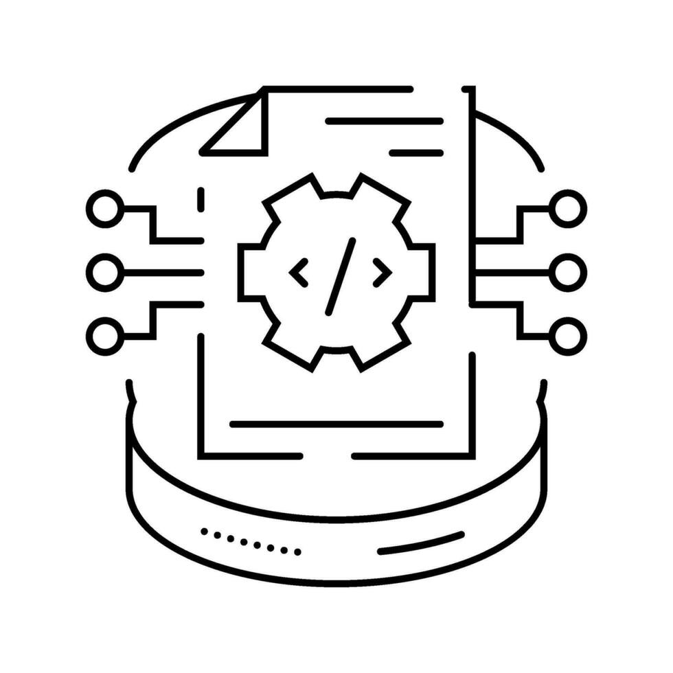 schema development database line icon vector illustration 35271255 ... schema development database line icon vector illustration 35271255 ...