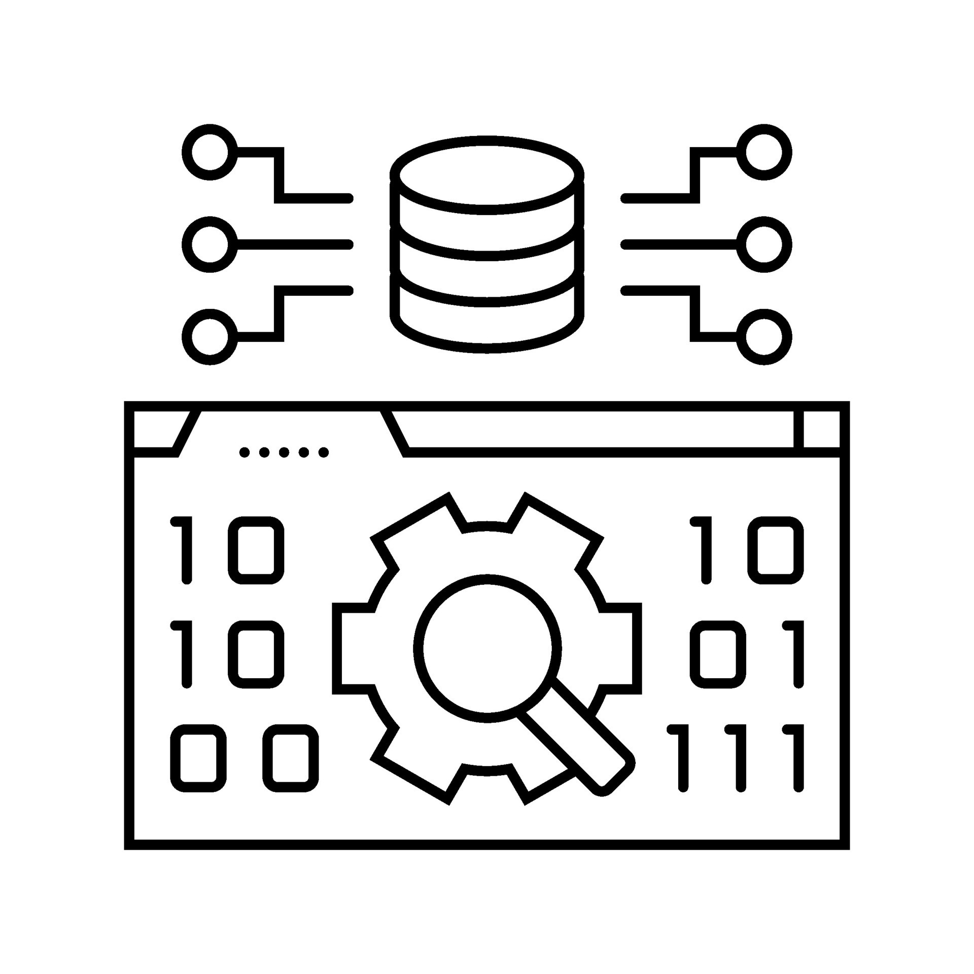 Data Validation Database Line Icon Vector Illustration 35271282 Vector Art At Vecteezy