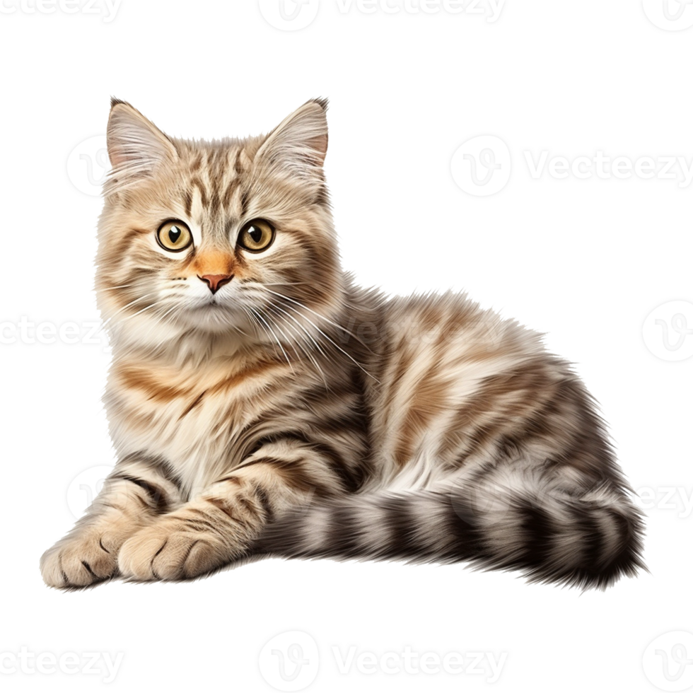 AI generated Beautiful Cat on Transparent Background - Ai Generated ...