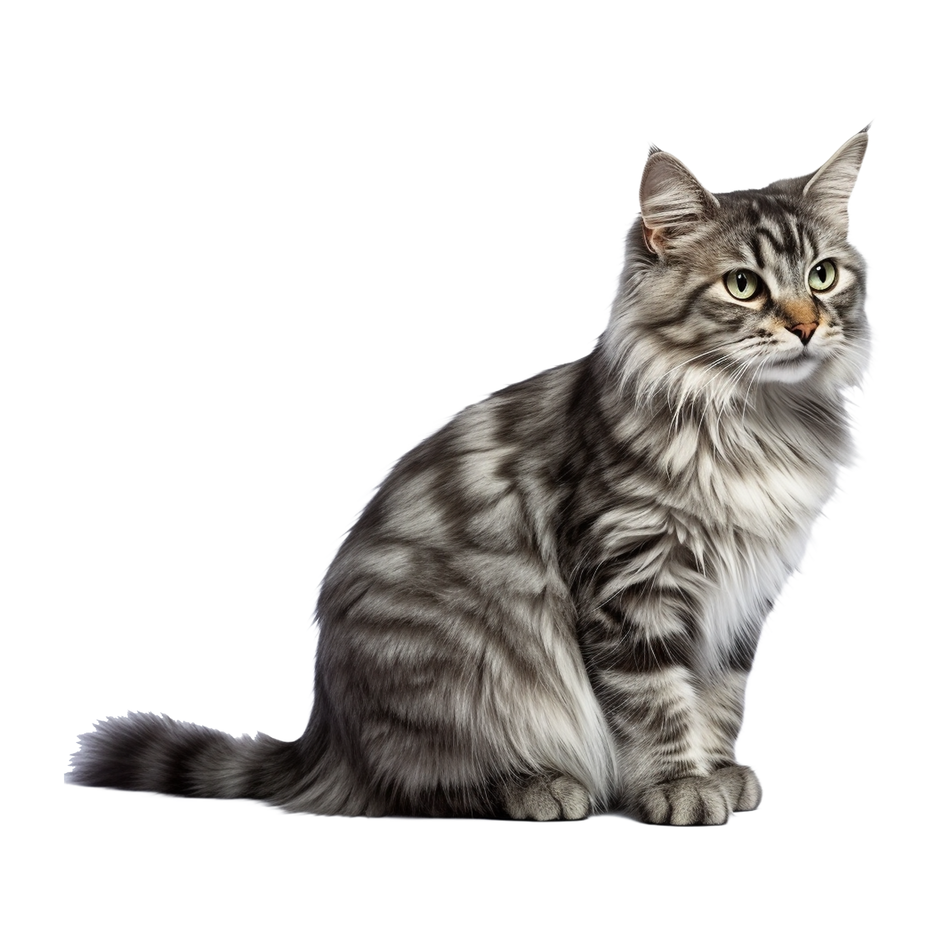 AI generated Beautiful Cat on Transparent Background - Ai Generated ...