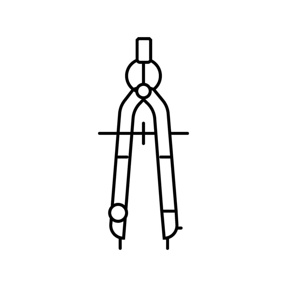 drafting compass architectural drafter line icon vector illustration ... drafting compass architectural drafter line icon vector illustration ...