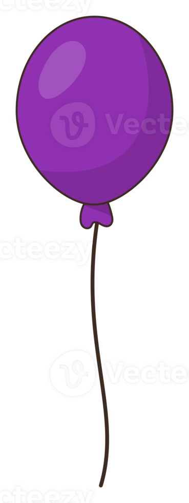 Sticker Purple Balloon 35271874 Png