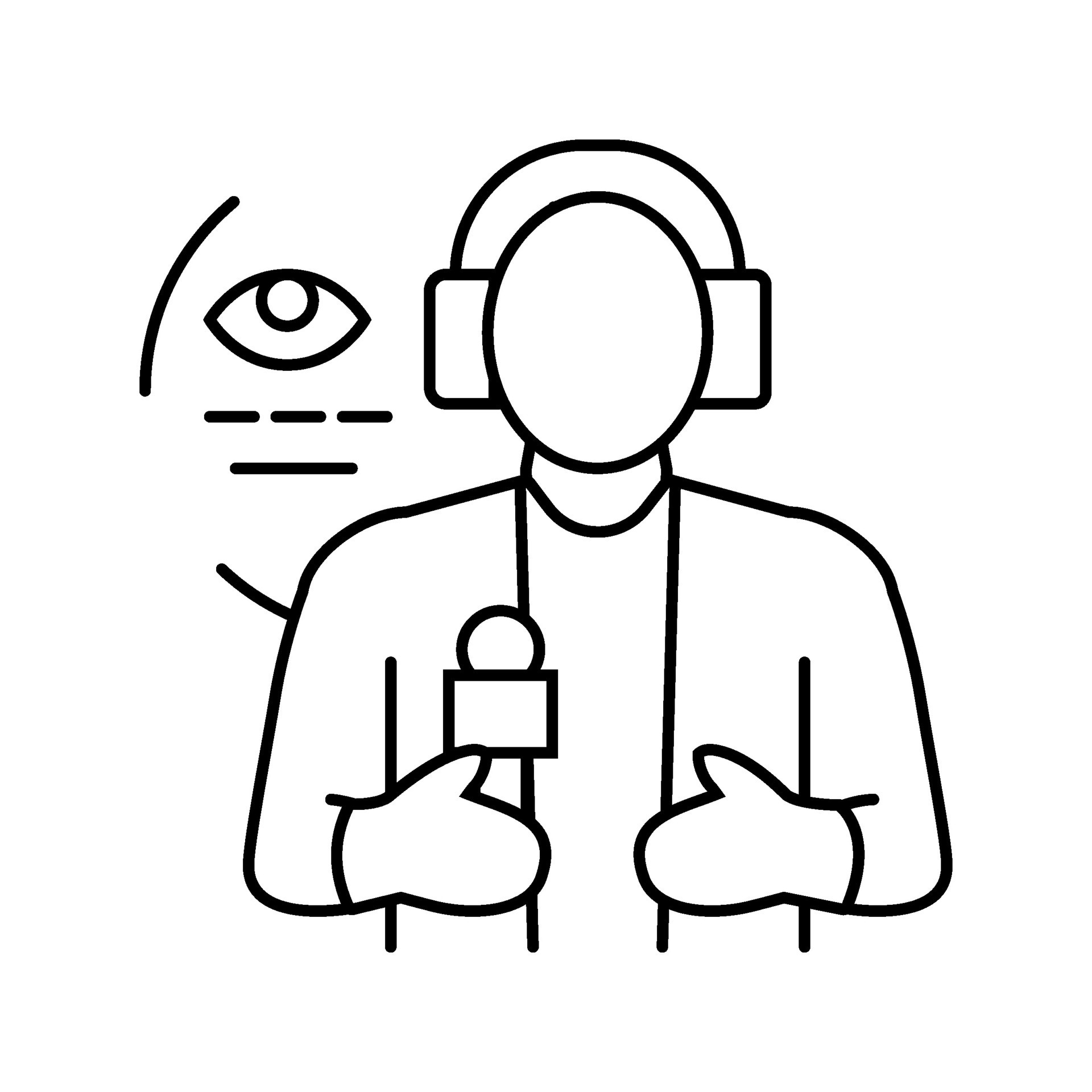 commentator news media line icon vector illustration 35272128 Vector ... commentator news media line icon vector illustration 35272128 Vector ...