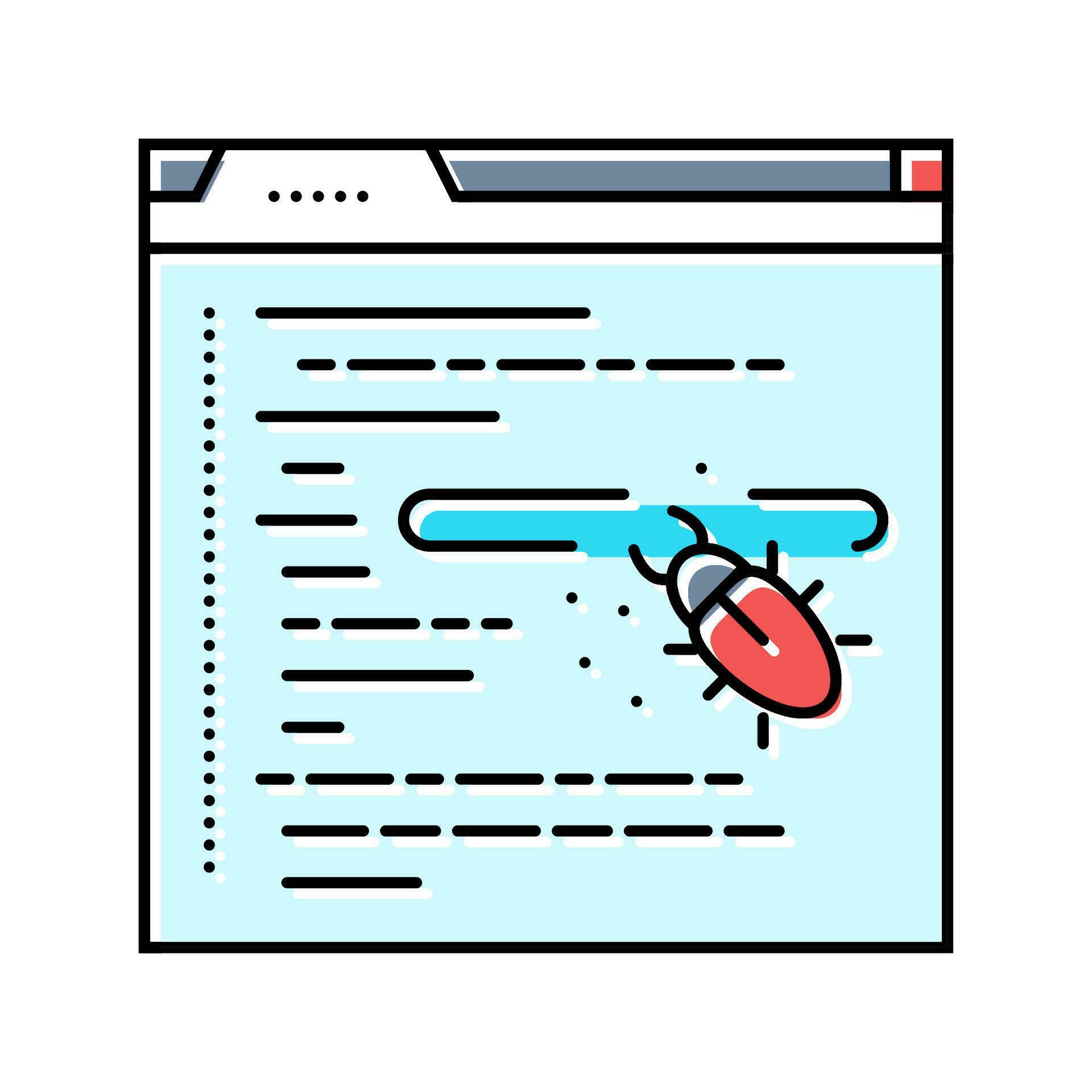 debugging code software color icon vector illustration 35273314 Vector ... debugging code software color icon vector illustration 35273314 Vector ...