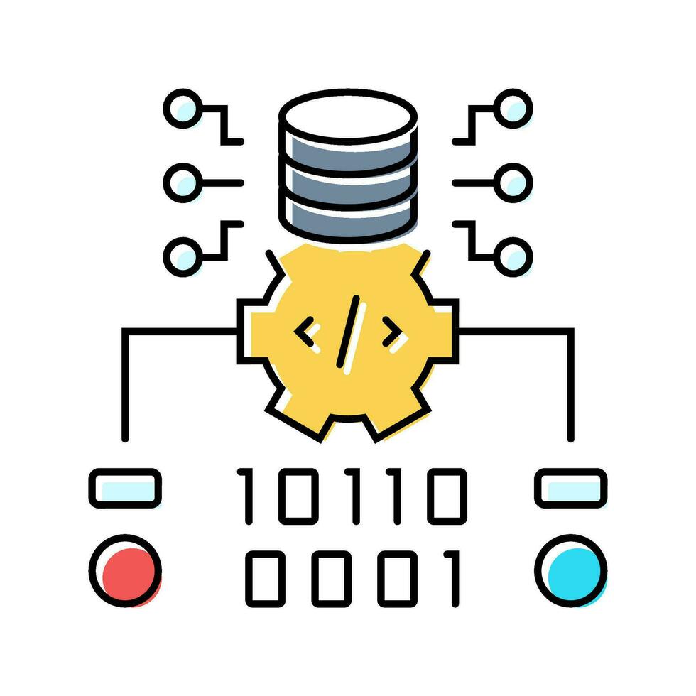 source code management color icon vector illustration 35273368 Vector ...
