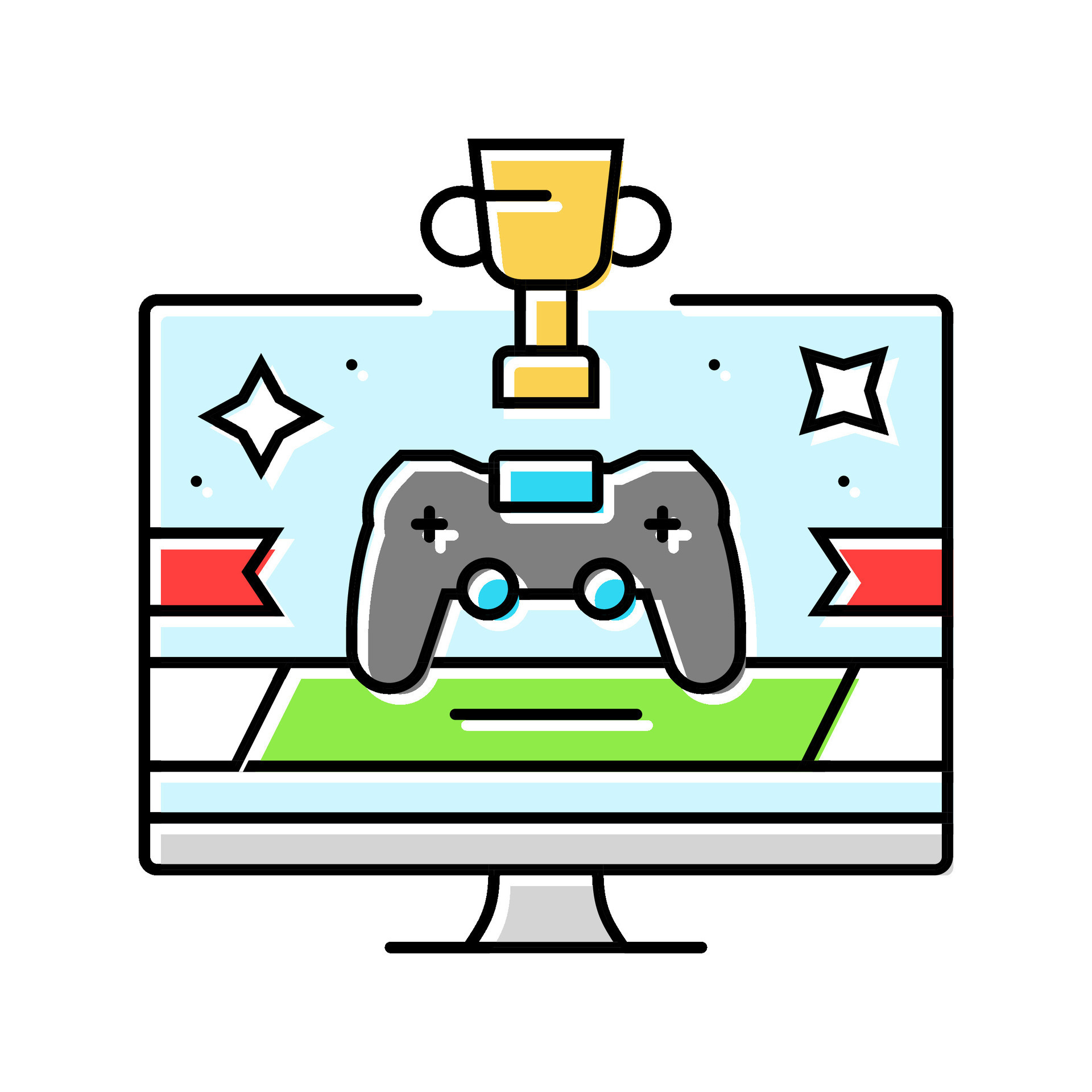 awards game development color icon vector illustration 35273387 Vector ... awards game development color icon vector illustration 35273387 Vector ...