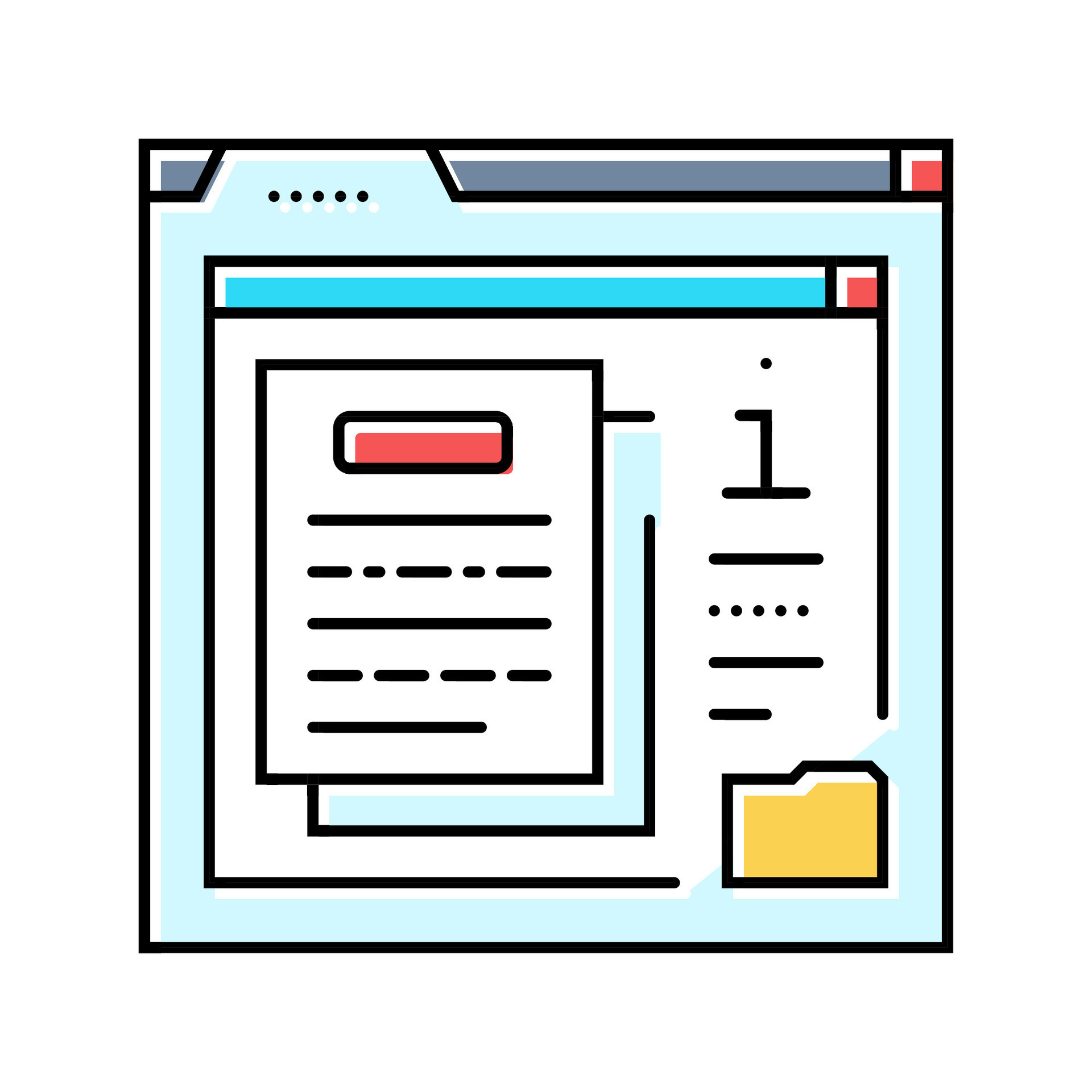 Software Documentation Color Icon Vector Illustration 35273393 Vector