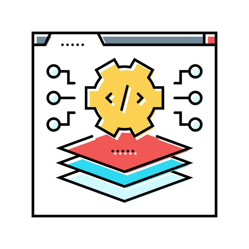 full stack development software color icon vector illustration 35273404 Vector Art at Vecteezy