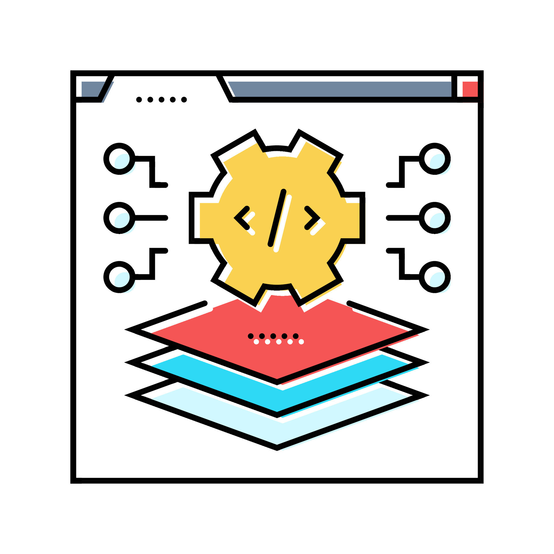 Full Stack Development Software Color Icon Vector Illustration 35273404 Vector Art At Vecteezy