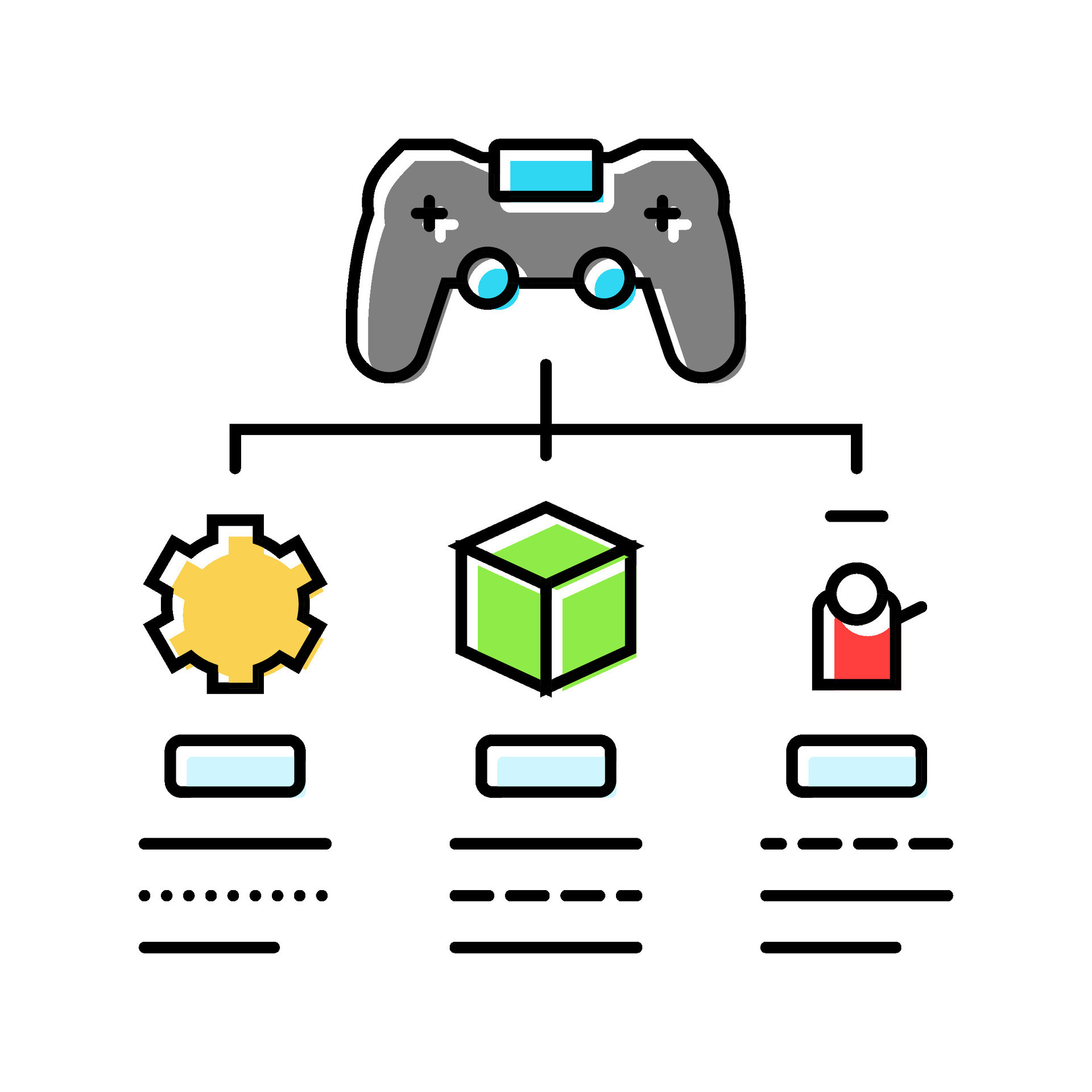 concept design game development color icon vector illustration 35273460 ...